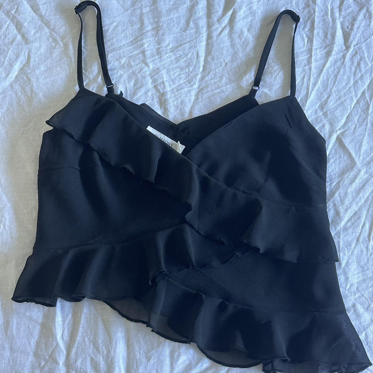 Asymmetrical Ruffle Top - Glassons Size S - Ballet... - Depop