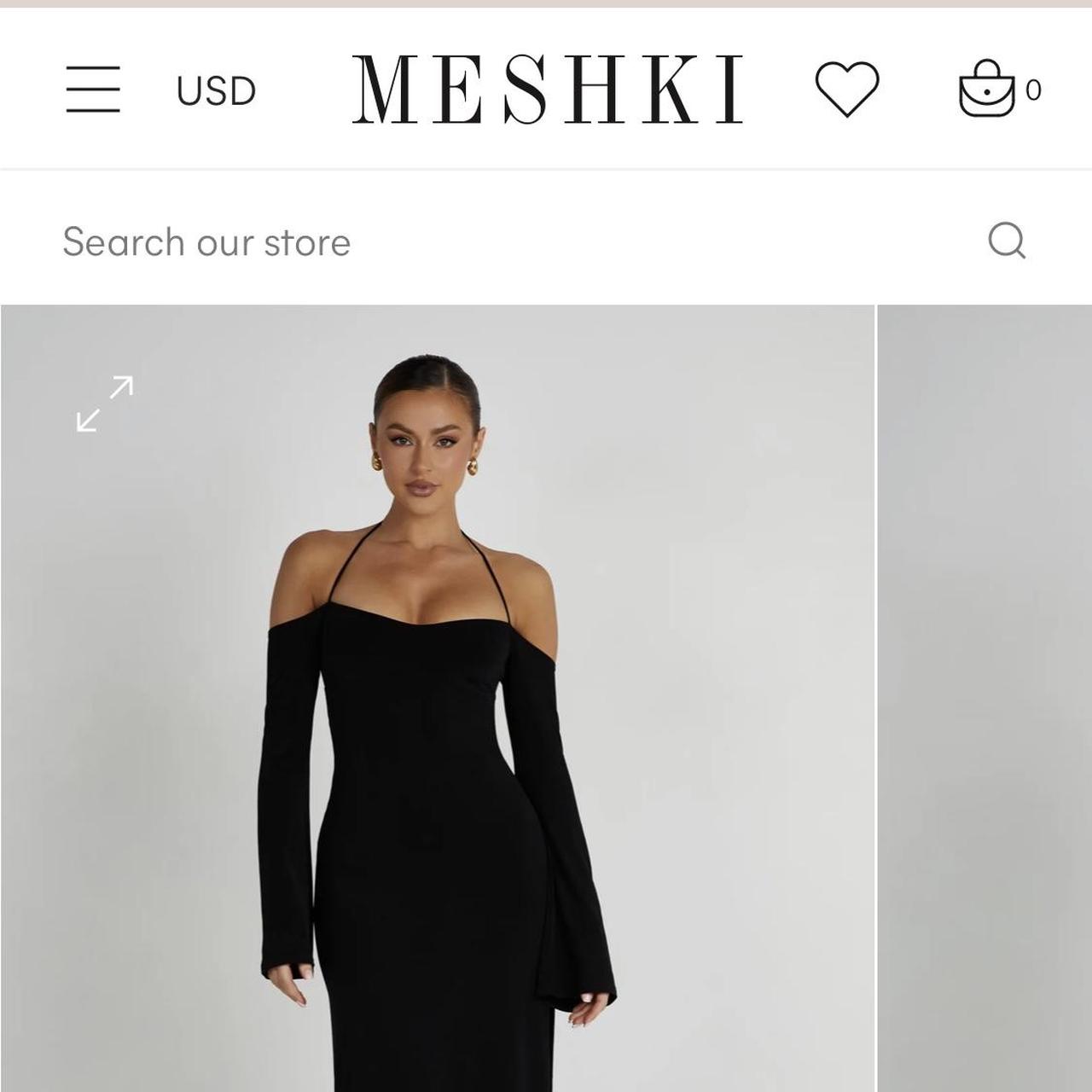 Meshki off the shoulder open back dress. Brand new... - Depop