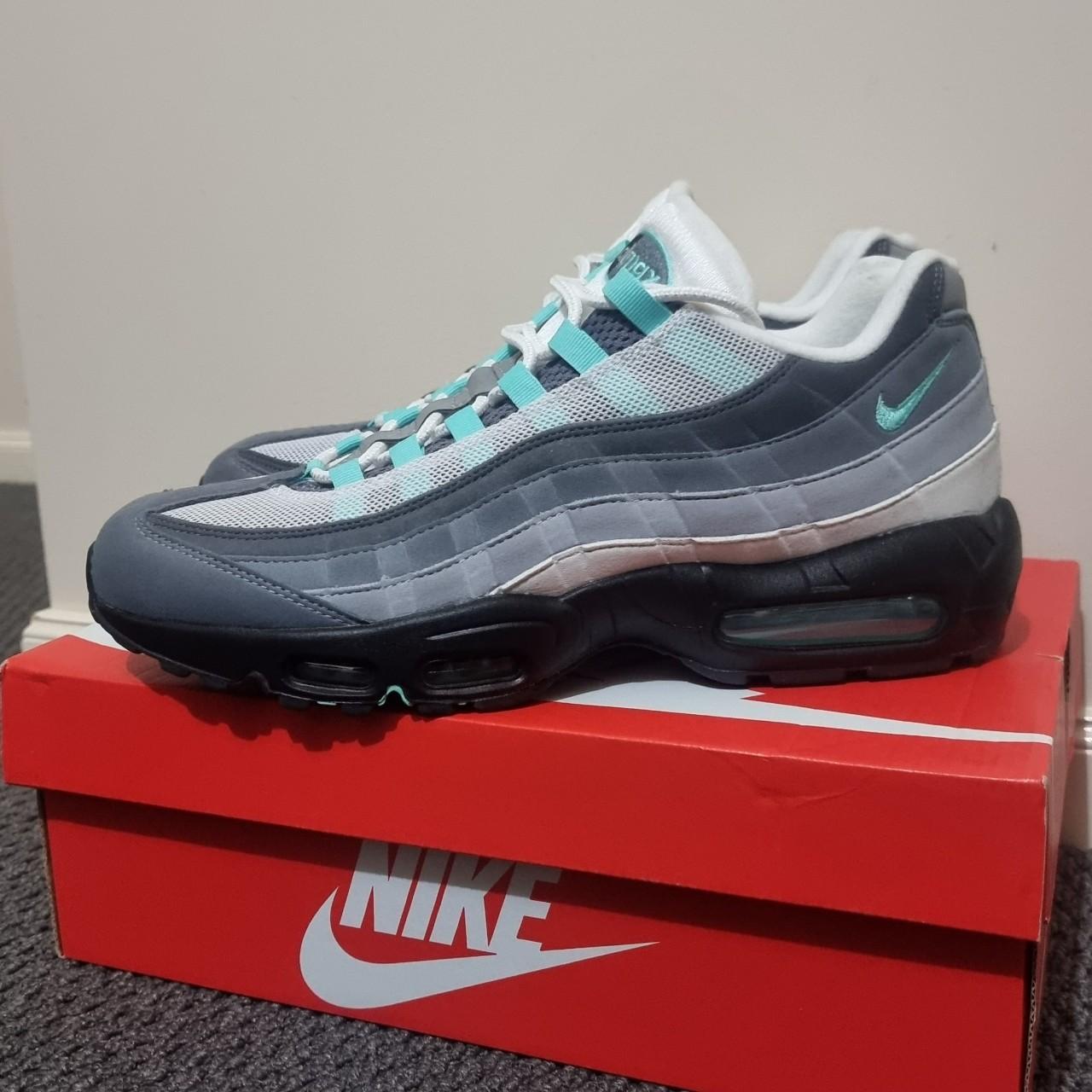 Air Max 95 Hyper Turquoise, in great condition and... - Depop