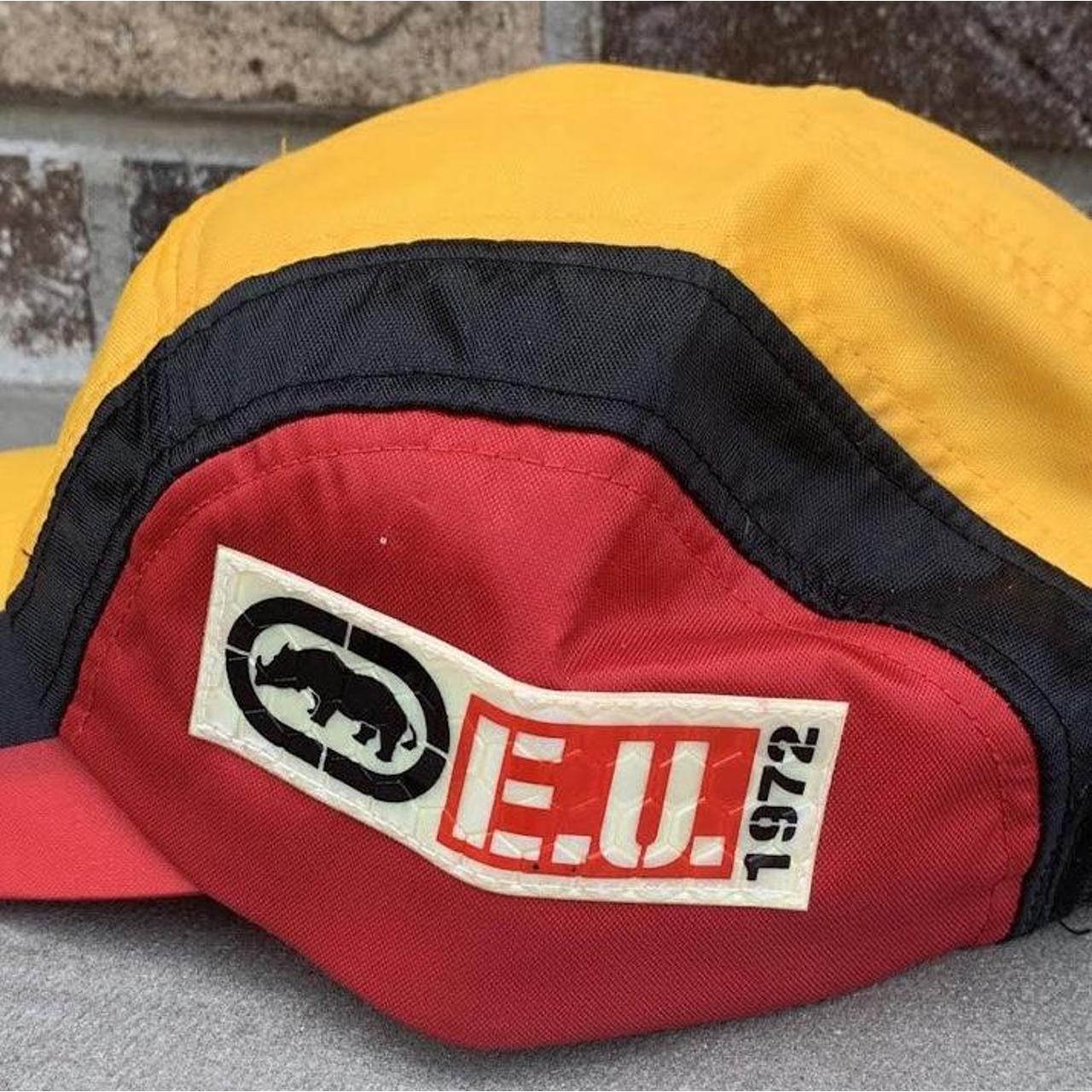 -Good condition Vintage Eckò UNLTD Colorful Hat.... - Depop