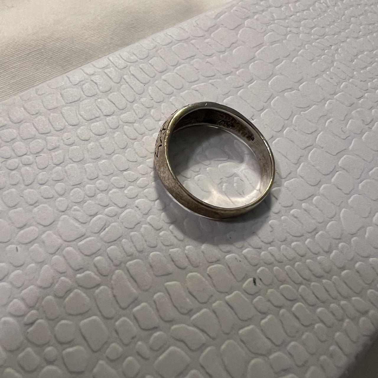 Vintage sterling silver pinky ring Size 4.5 This... - Depop