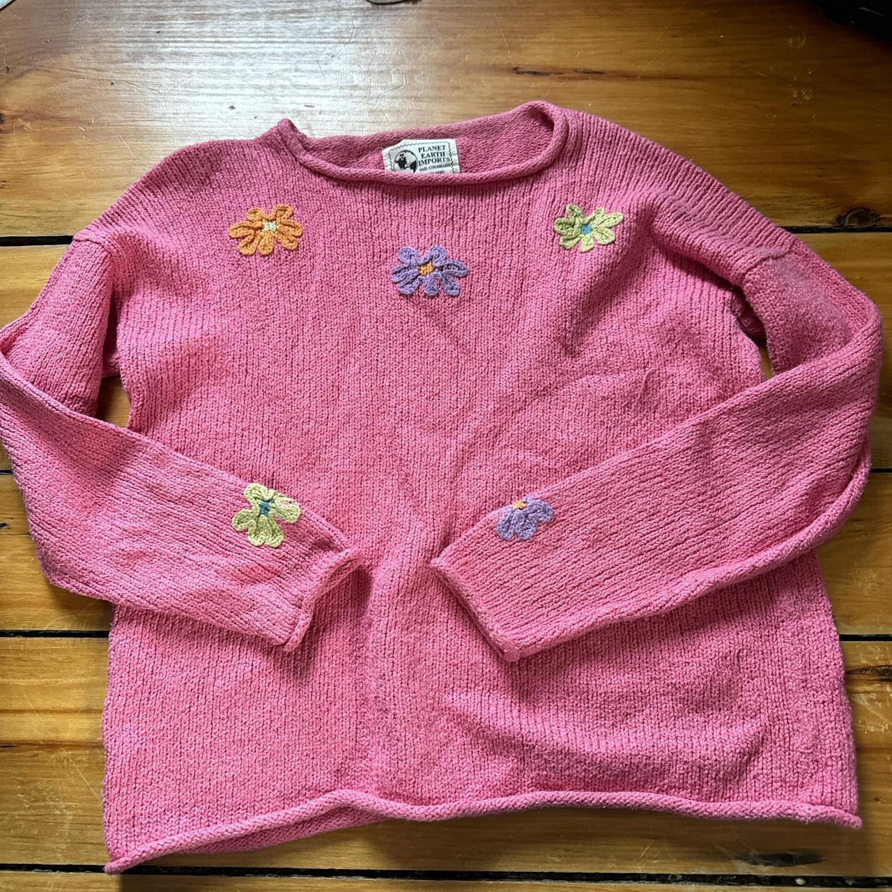 Pink sweater from planet earth imports Sweater has... - Depop
