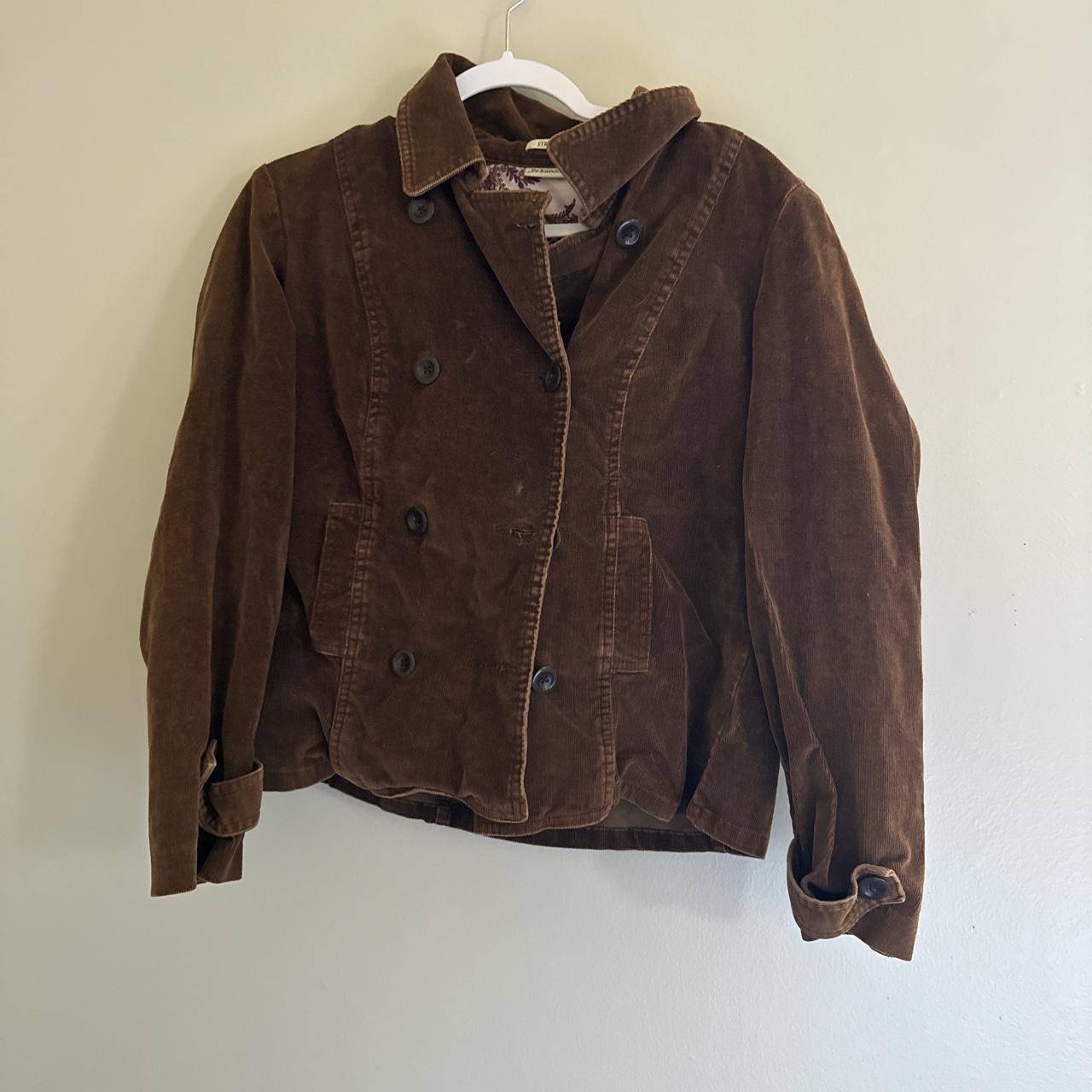 Dark brown button up corduroy jacket from St. John’s... - Depop