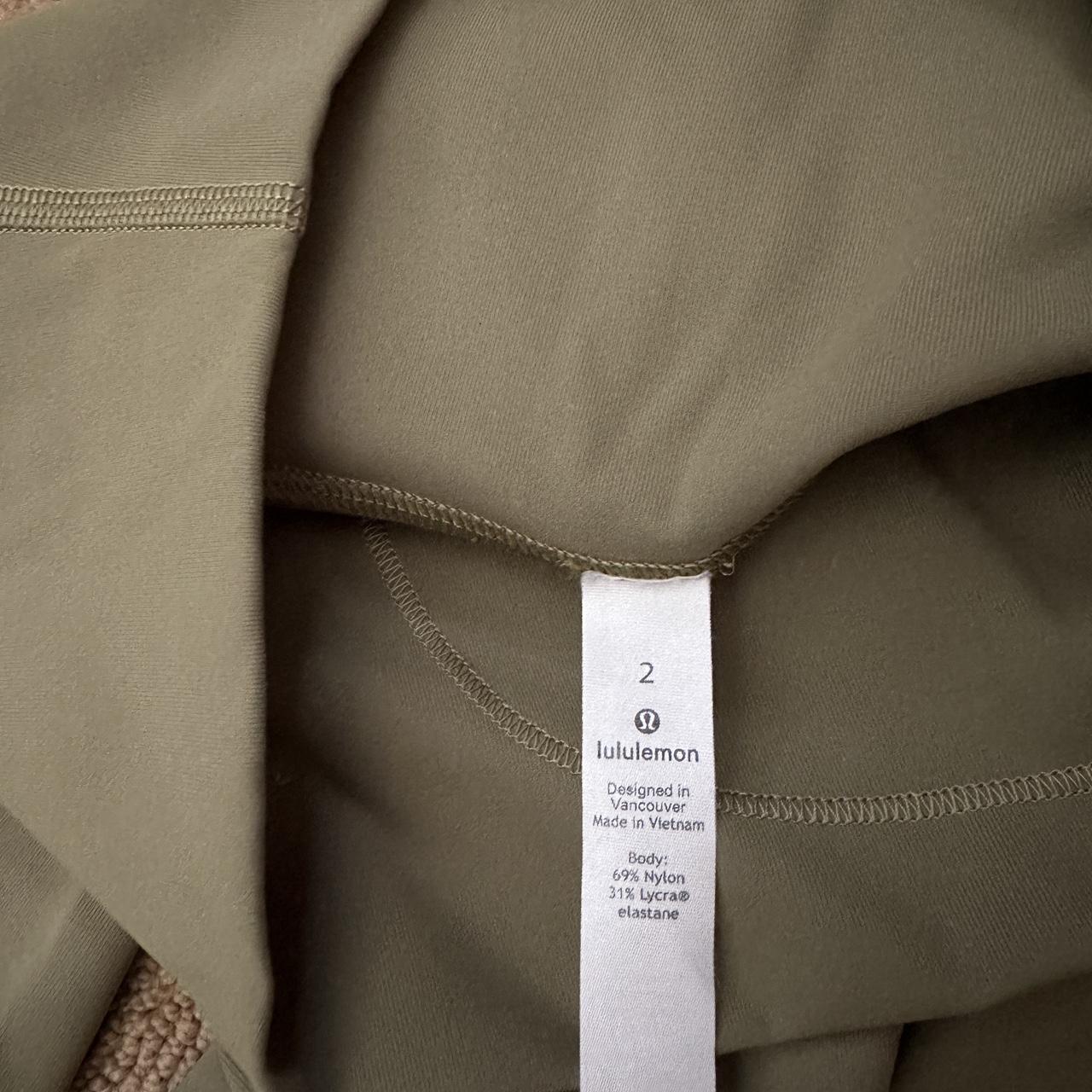 lululemon green align high-rise 25” leggings size 2... - Depop