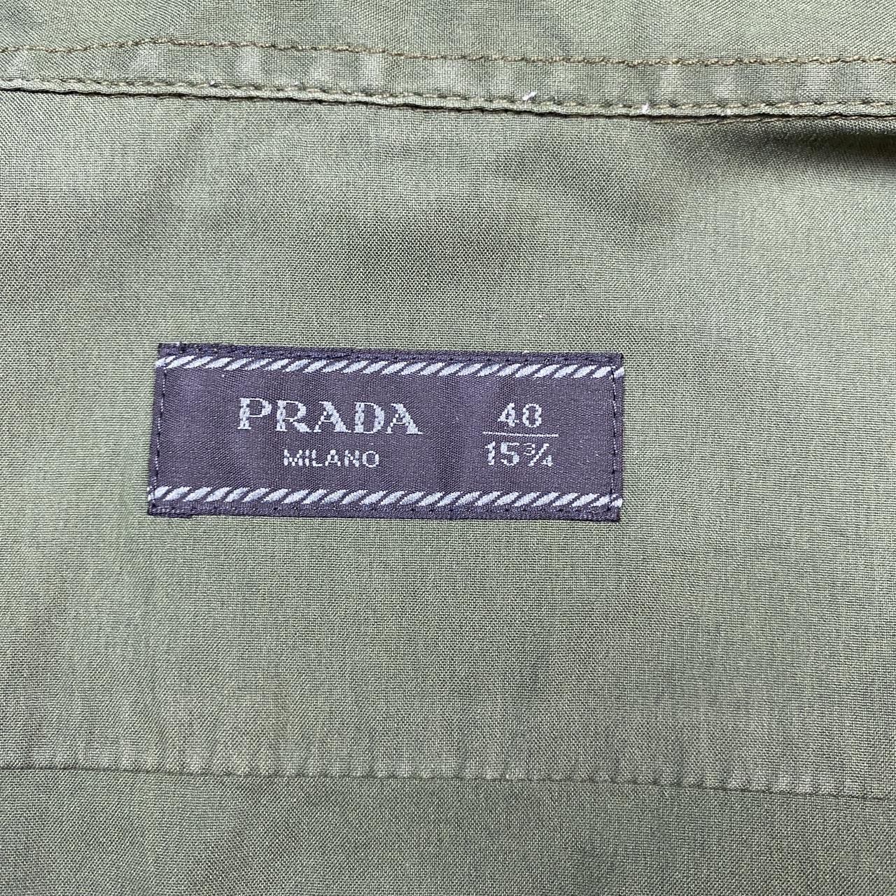 Prada Men's Green Shirt | Depop