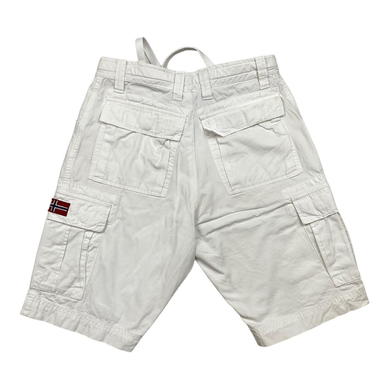 Napapijri Geographic Vintage Off-White Cargo... - Depop