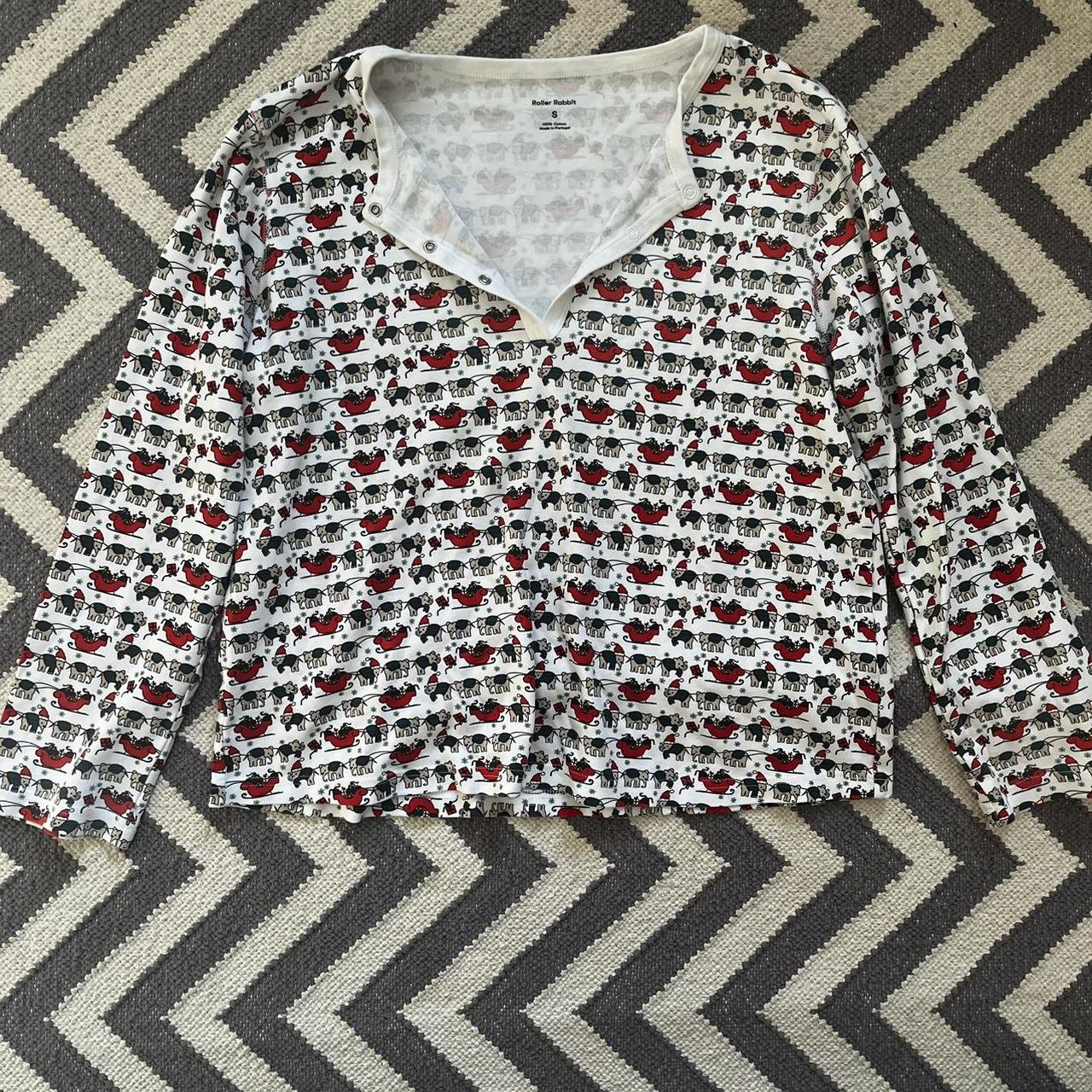 Roller rabbit Christmas pjs! Size small Not sold... - Depop