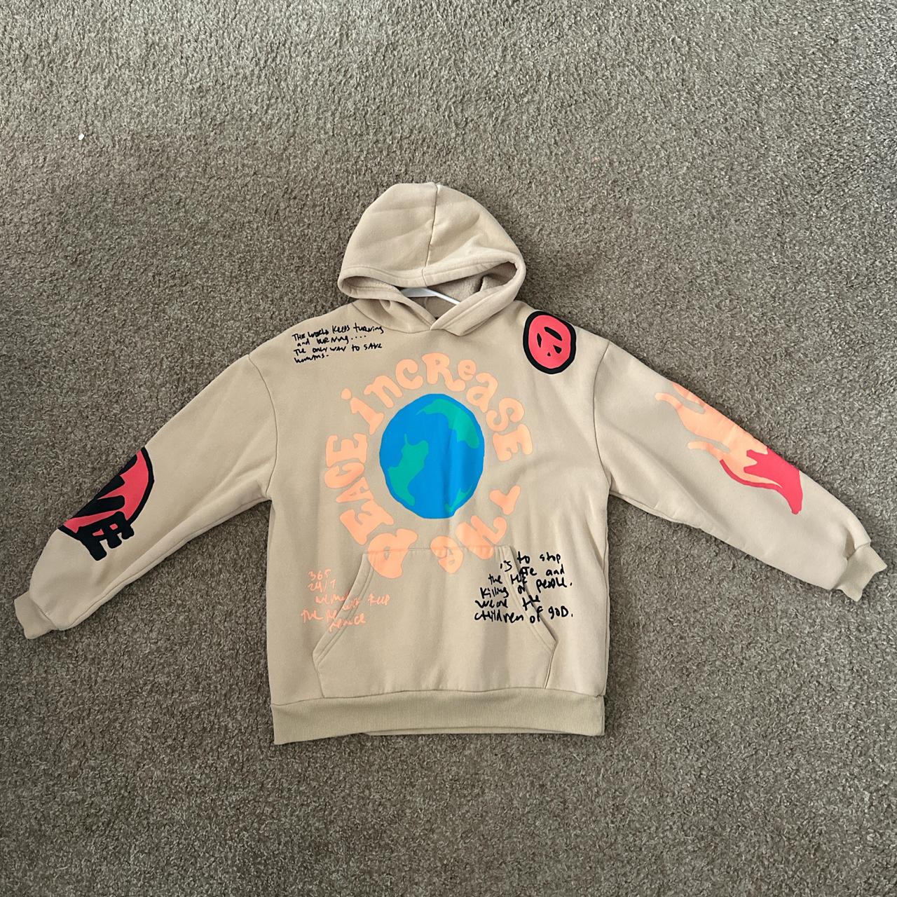 men’s graphic pacsun hoodie size medium rarely... - Depop