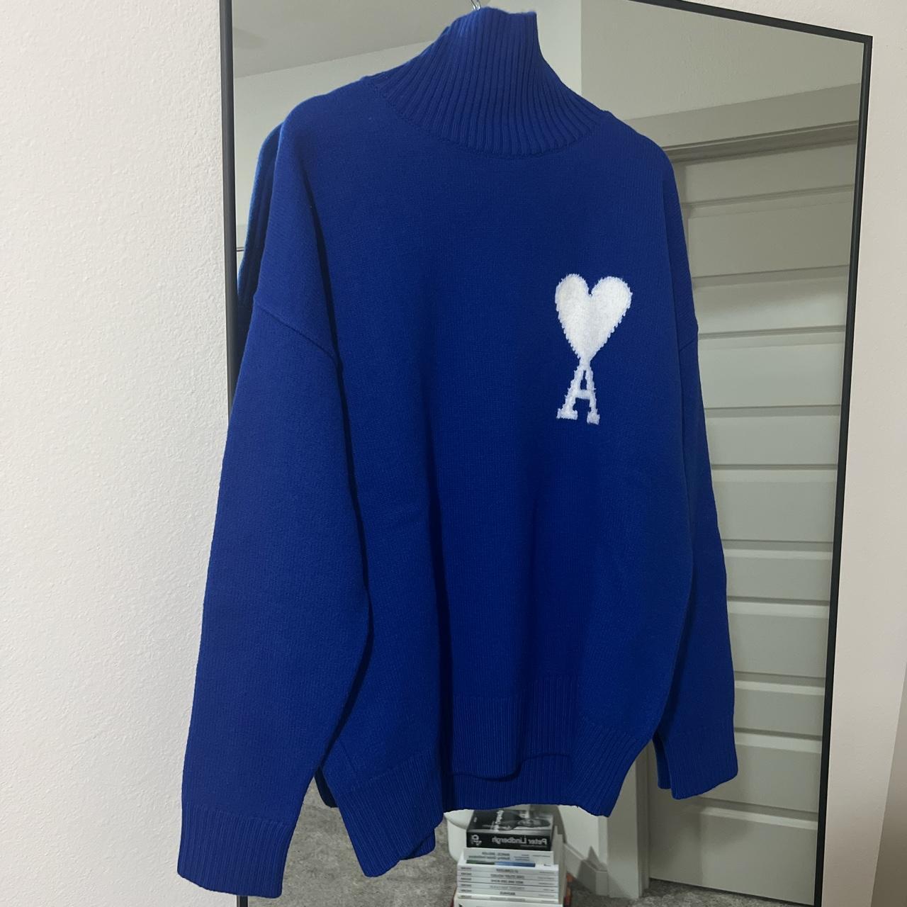 AMI paris blue turtleneck - Depop