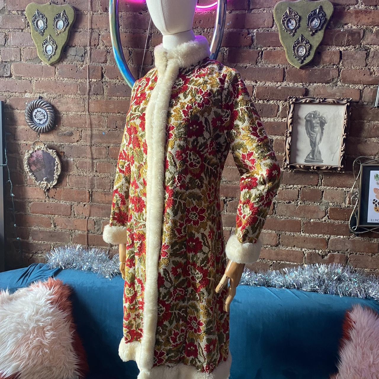 Vintage late 1960’s to early 70’s brocade carpet... | Depop