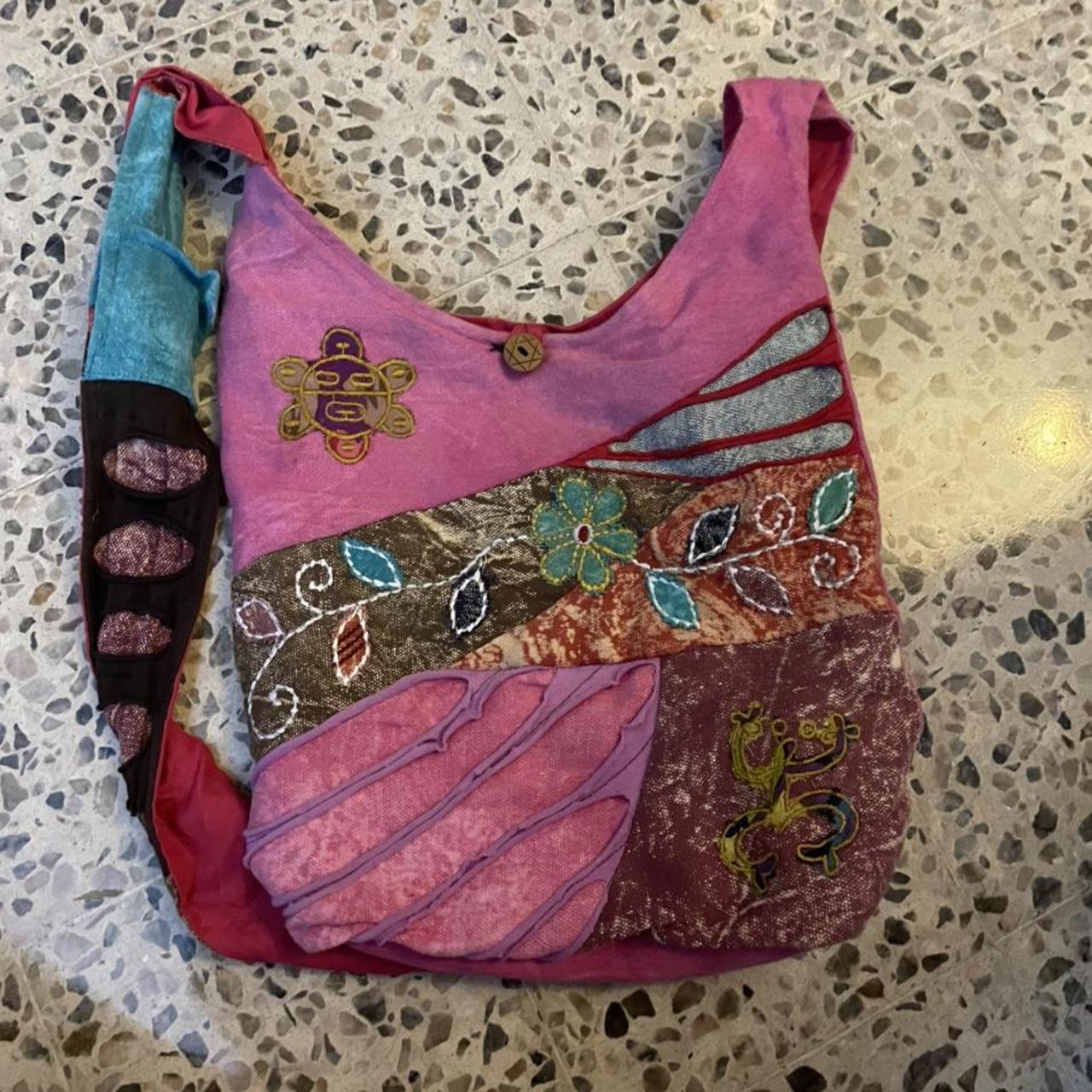 Y2K style hippie Taino tote bag this is a repop:)! - Depop