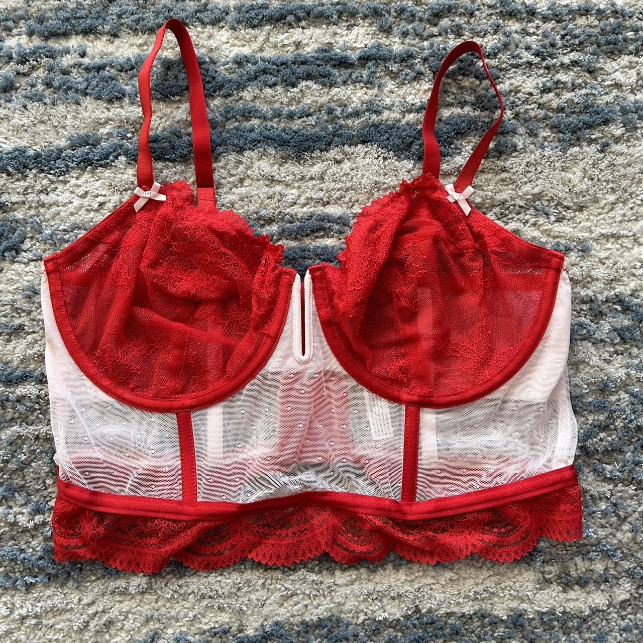 auden valentines day corset bra -never worn- - Depop