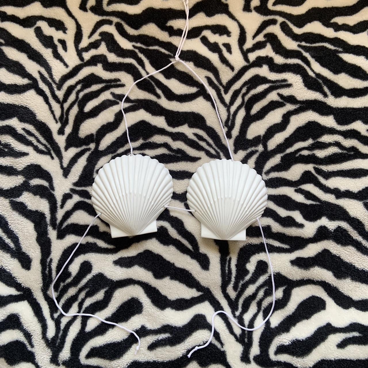 2000s mermaid sea shell bikini costume... - Depop