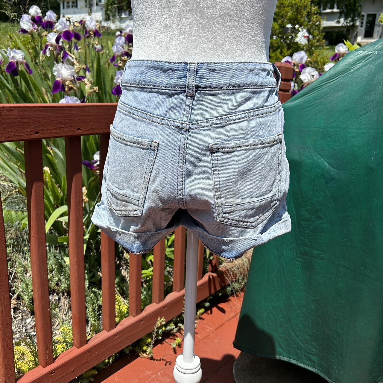 Kendall and kylie shorts denim size 27 Could... - Depop