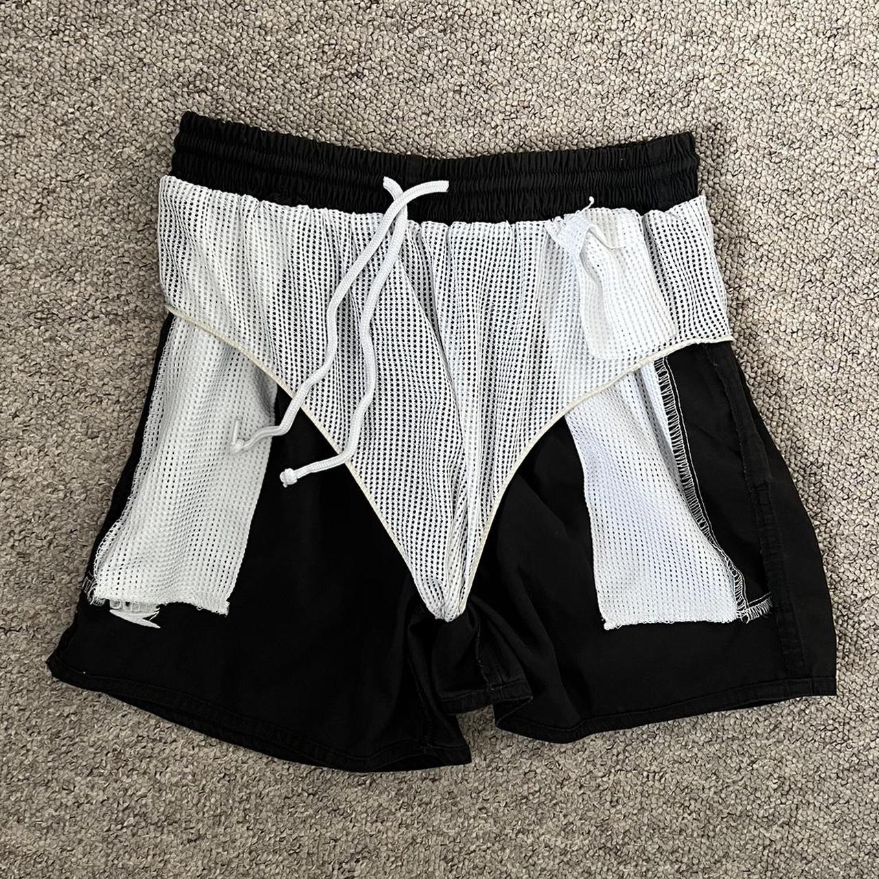 Vintage Speedo shorts swimming trunks Black size... - Depop