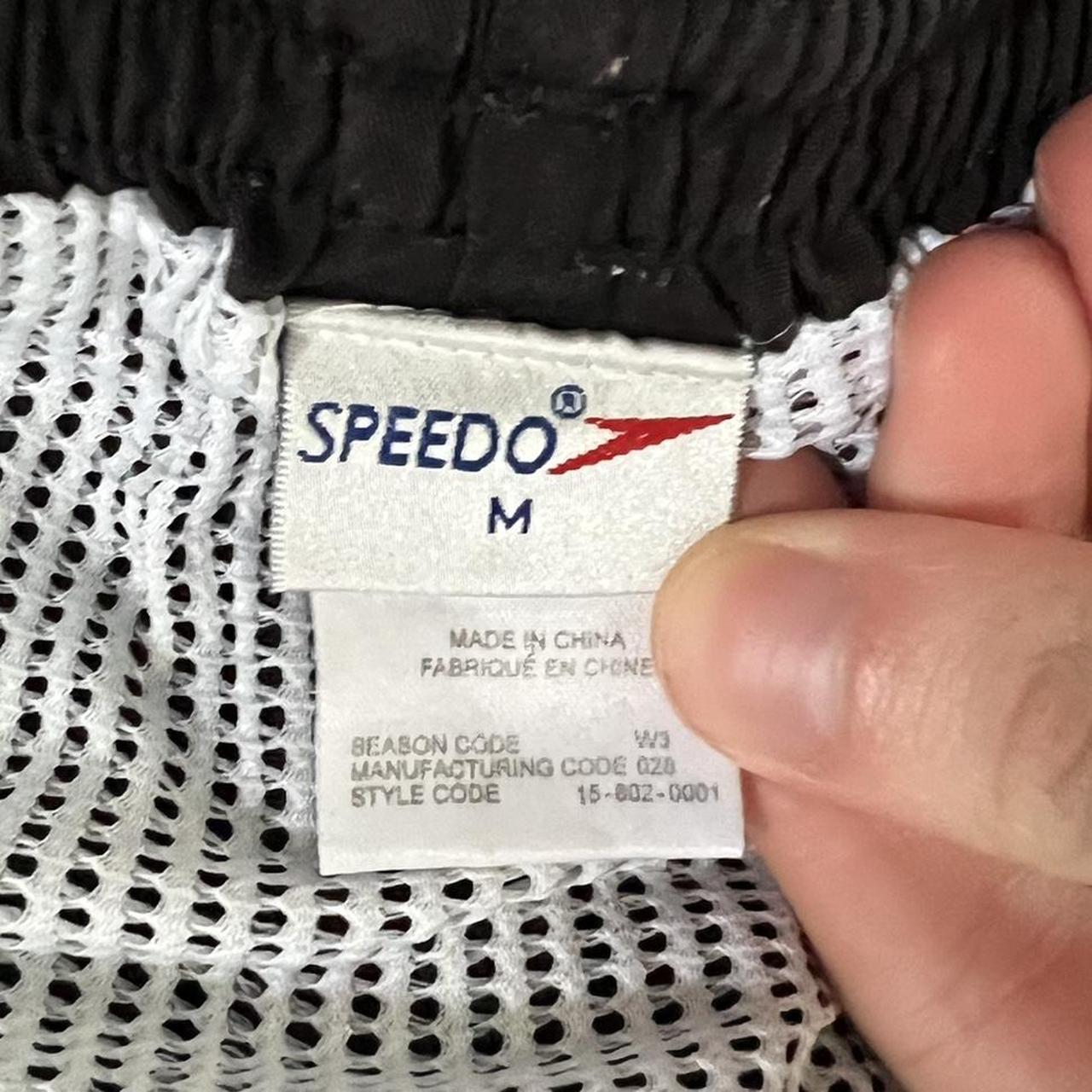 Vintage Speedo shorts swimming trunks Black size... - Depop