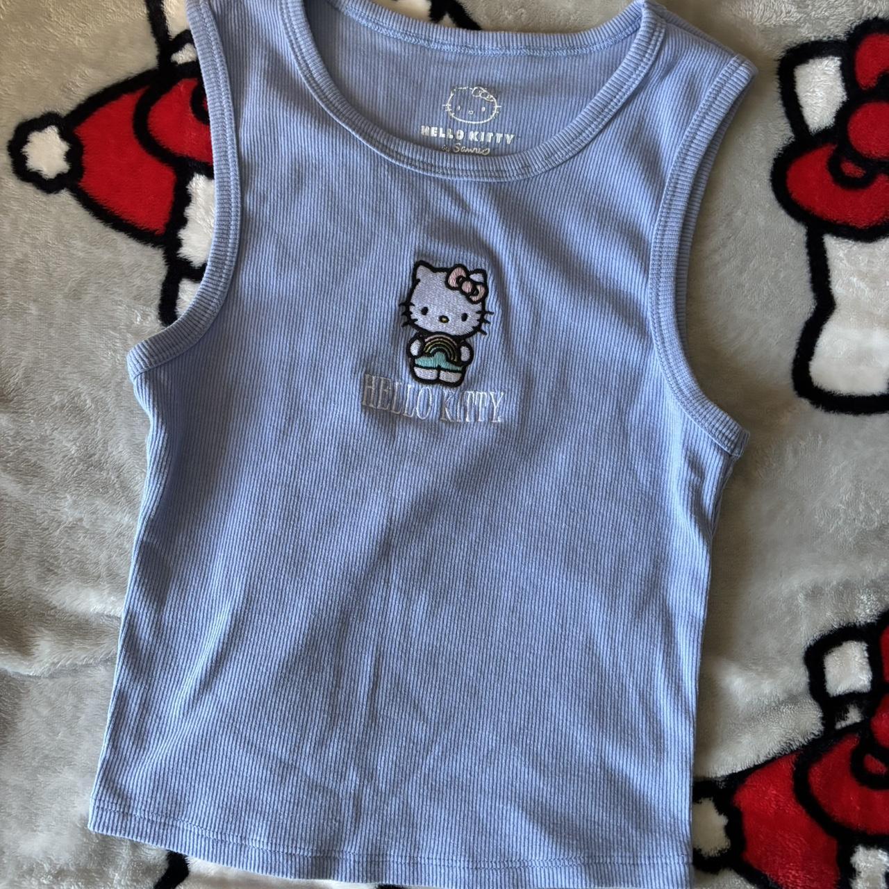 🎀 periwinkle hello kitty tank top Size xs in... - Depop