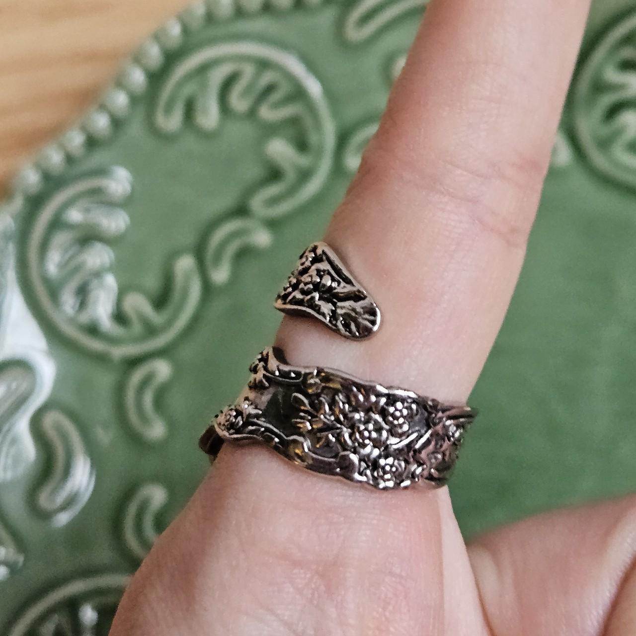 🌿Silver Spoon Ring🌿 Size: fit a 6 or 7 -Brand... - Depop