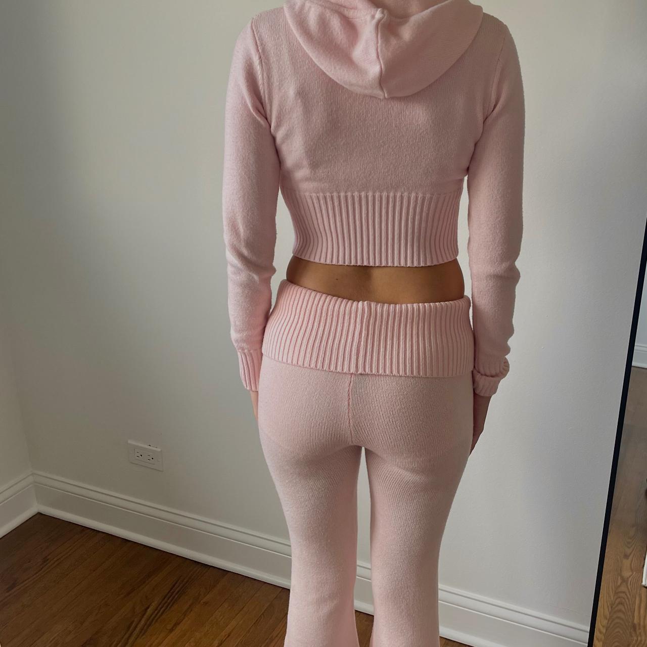 Edikted pink knitted set Size S Barely worn! - Depop
