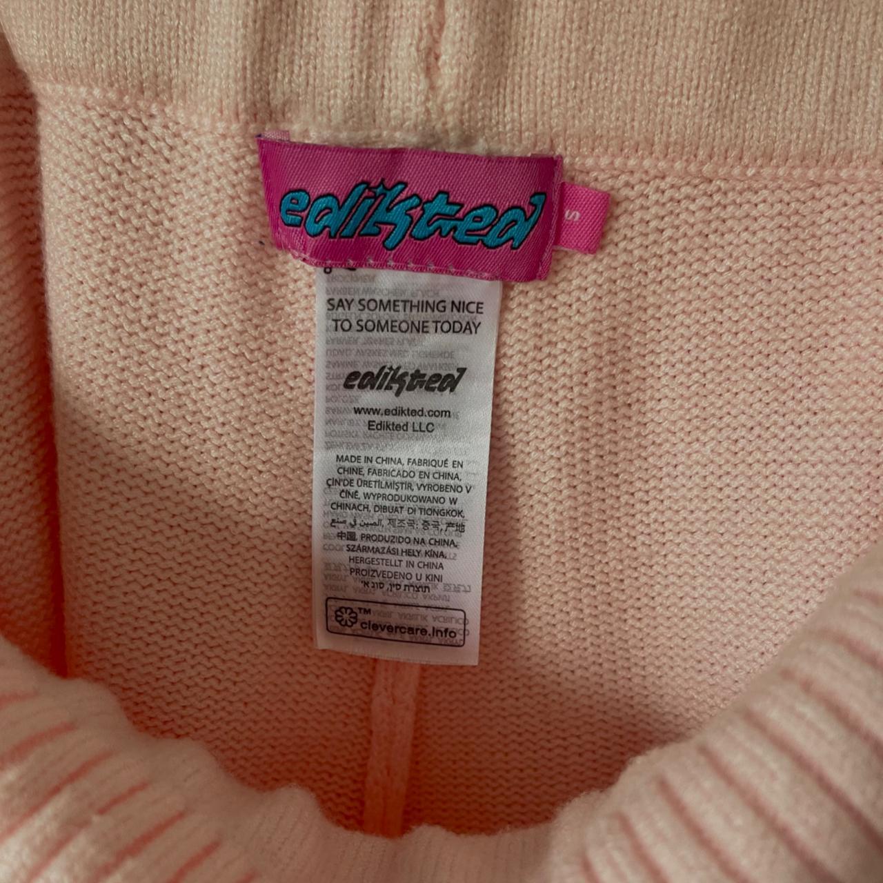 Edikted pink knitted set Size S Barely worn! - Depop