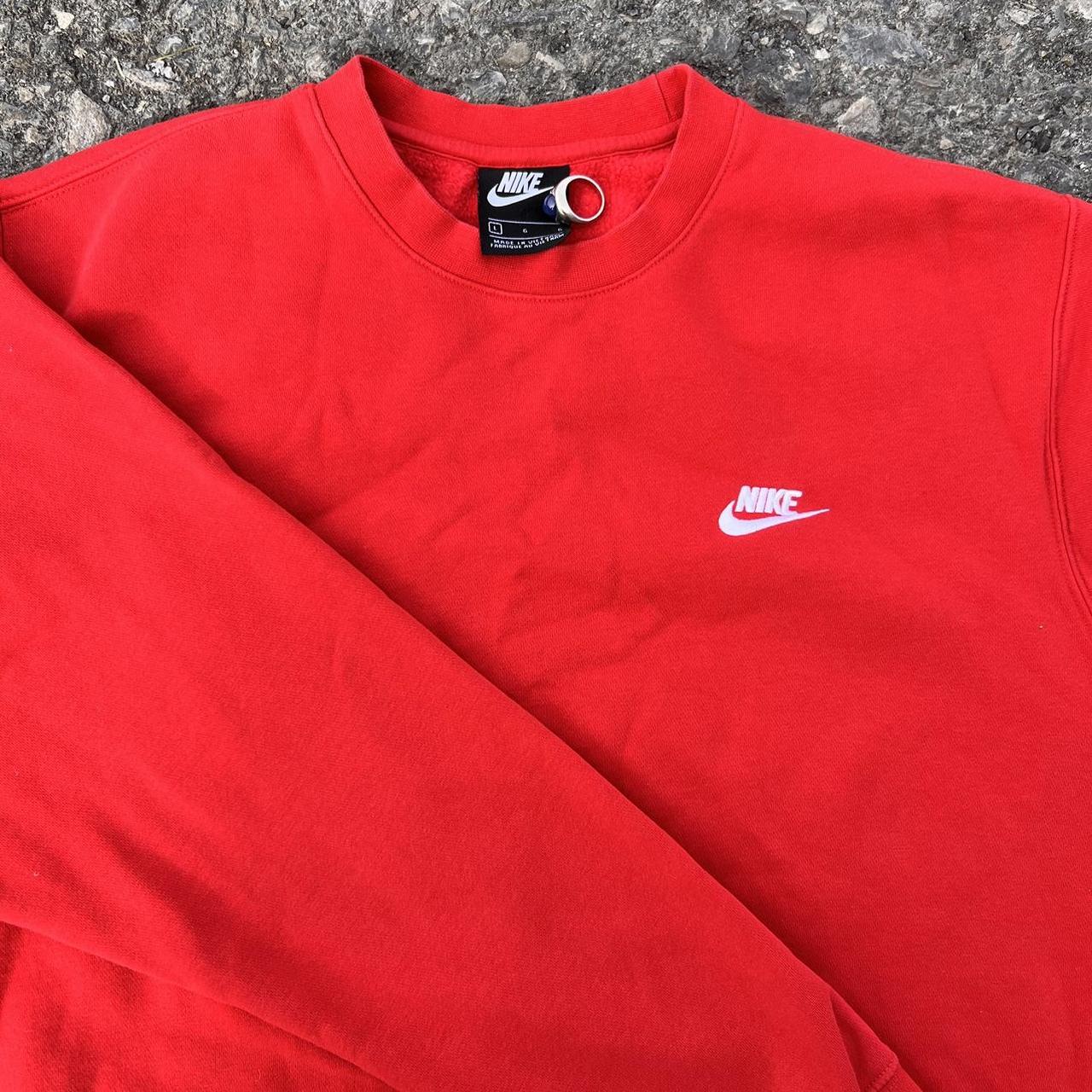 Newer Red Nike Crew Size Large No flaws perfect... - Depop