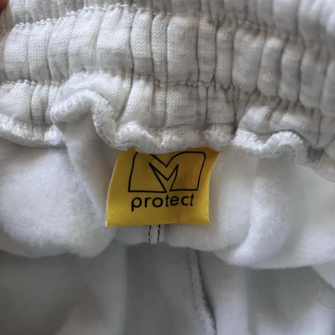 Grey Protect sweatpants with embroidered logo... | Depop