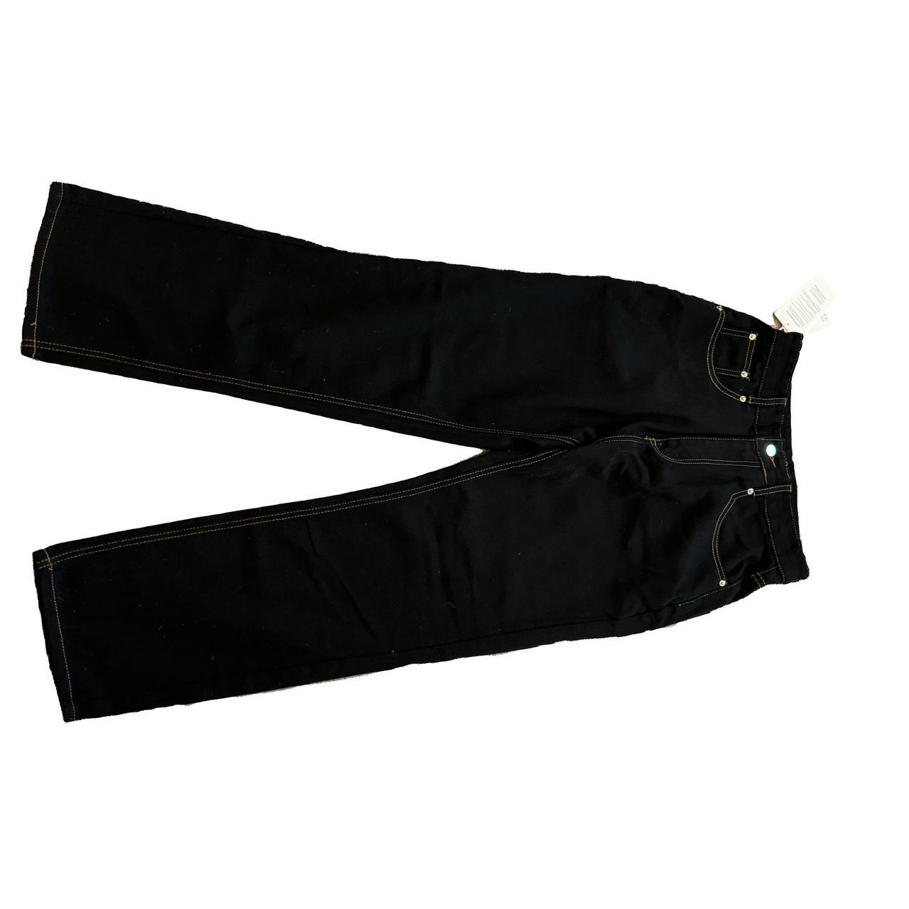 SUGOI black denim jeans either koi fish print Size... - Depop