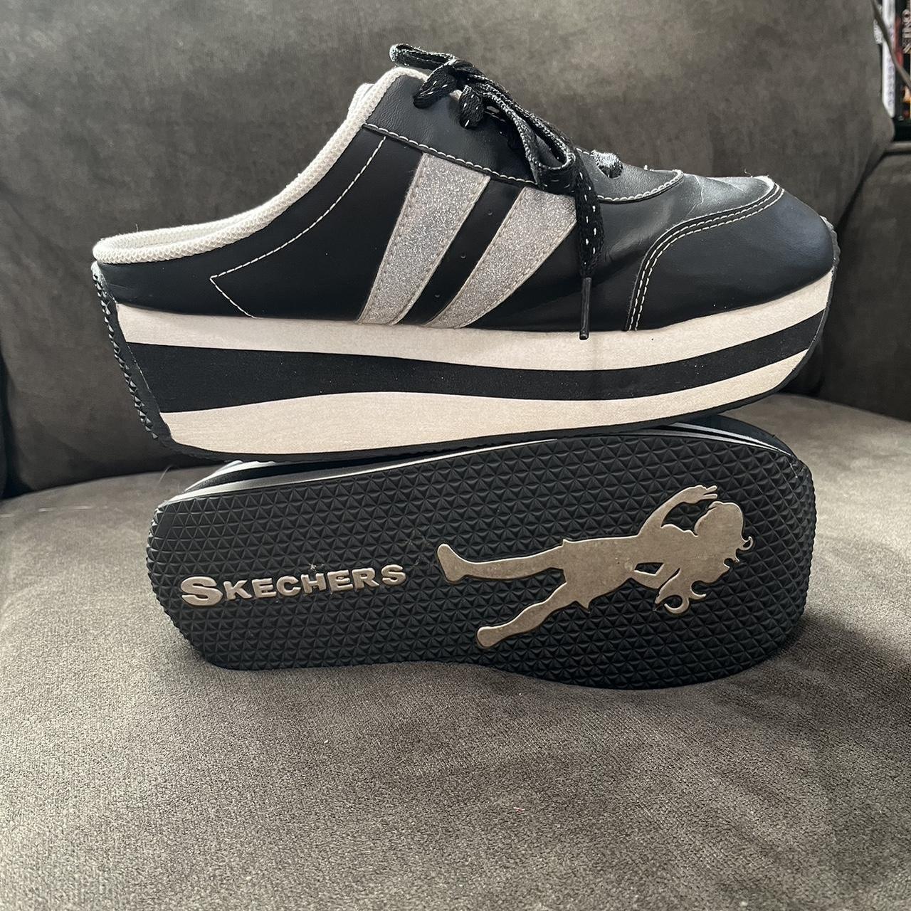 Vintage y2k 00s platform mule sneakers by Skechers... - Depop