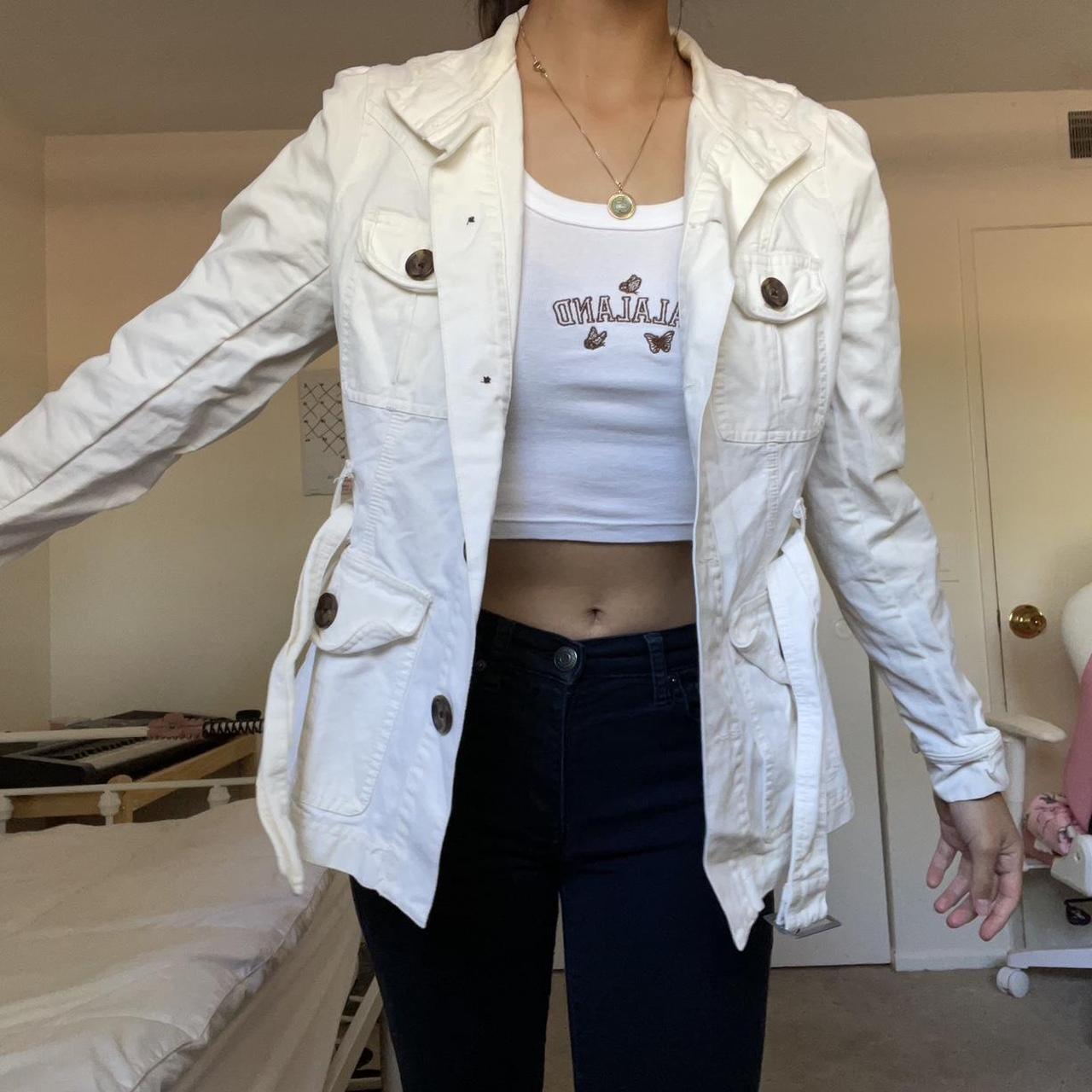 Converse jacket ️ Slightly stained (photos for... - Depop