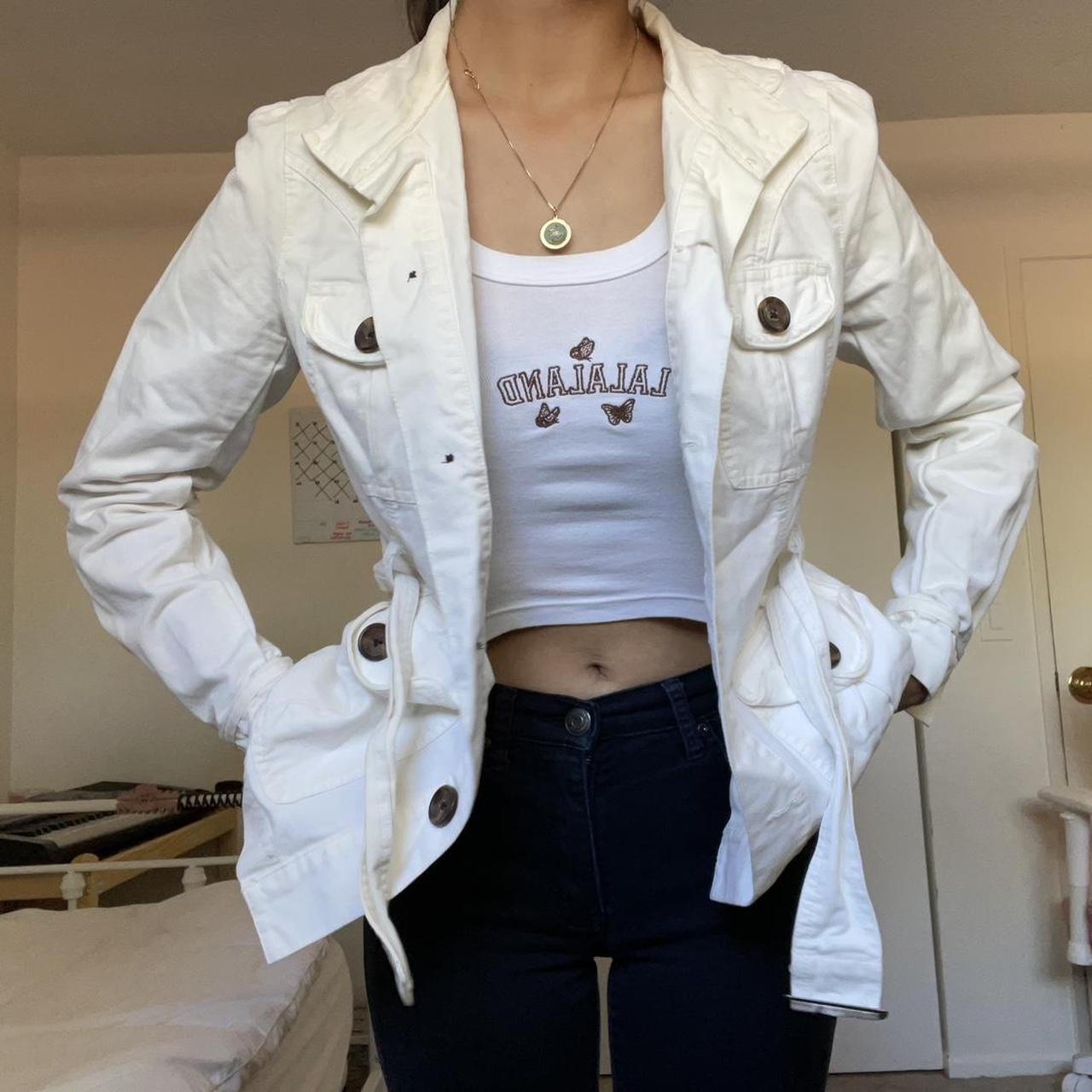 Converse jacket ️ Slightly stained (photos for... - Depop