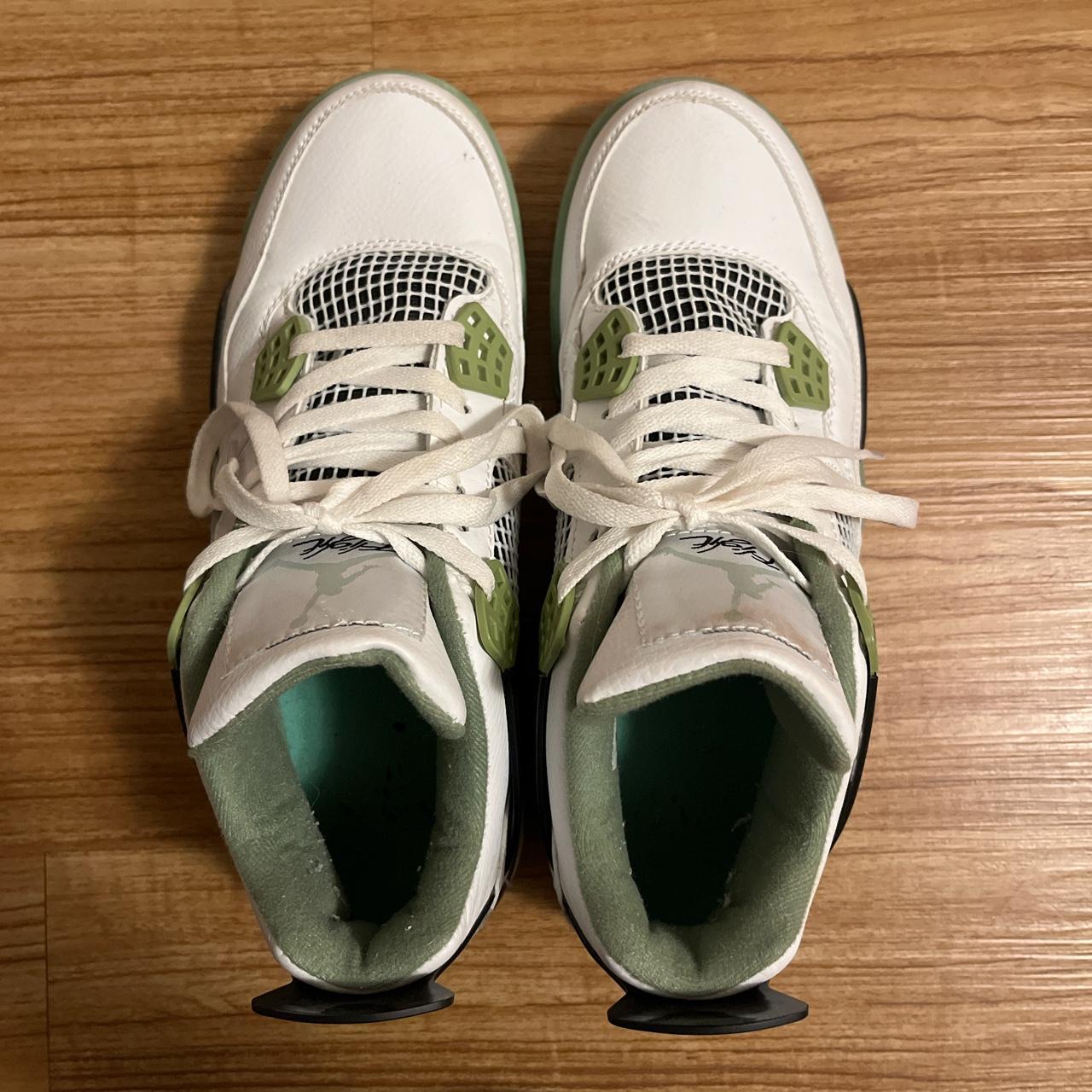sea foam jordan 4s men’s 8 - Depop