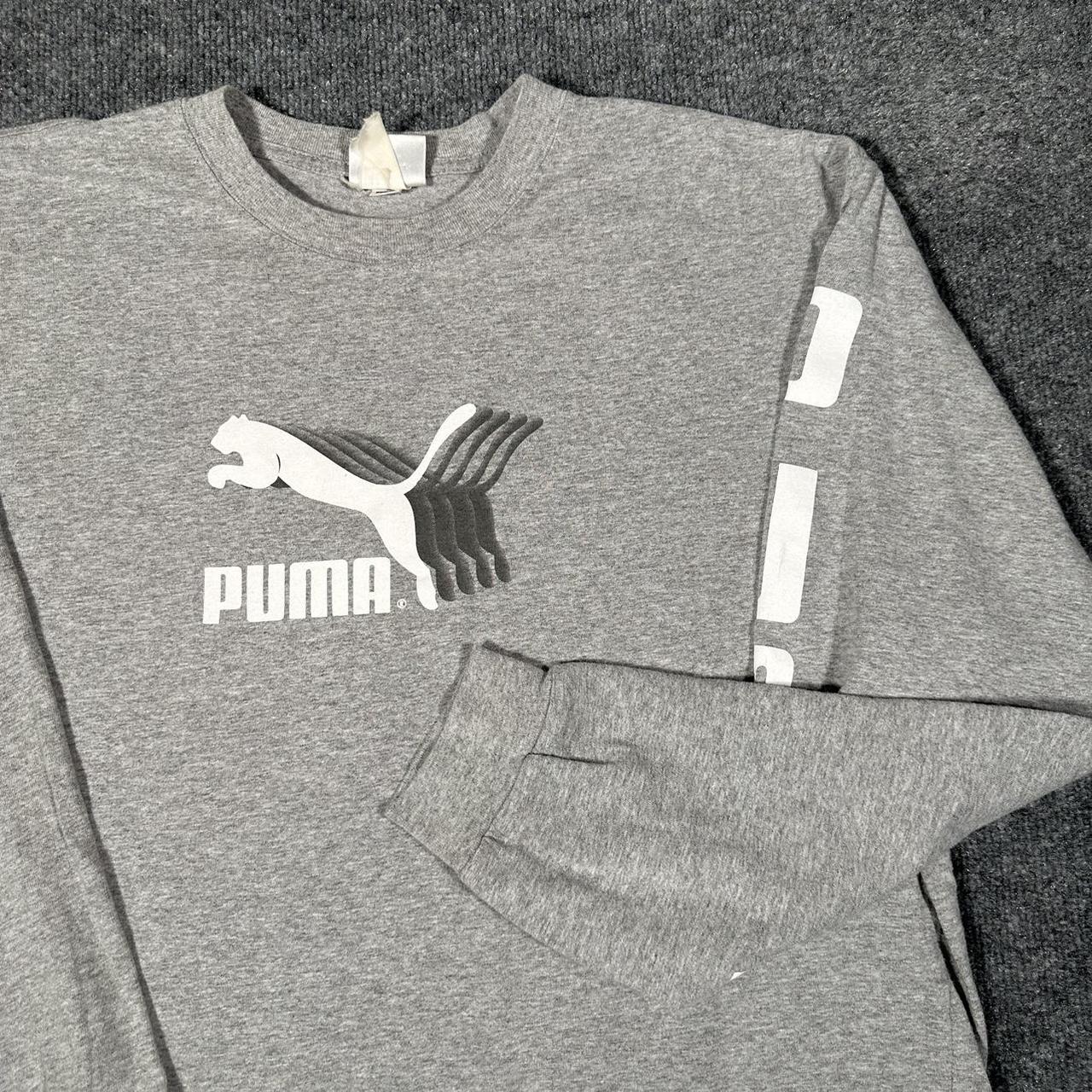 vintage puma sports tee logo retro art graphic 🌀... - Depop
