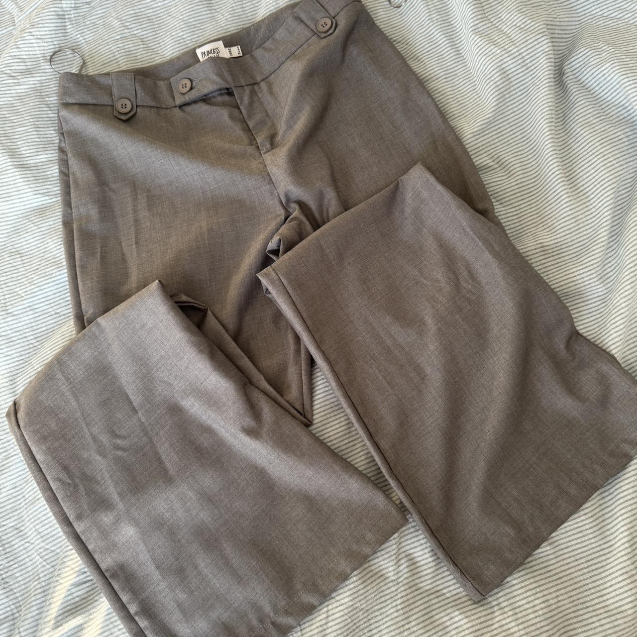 princess polly grey seba trousers never worn, rrp... - Depop