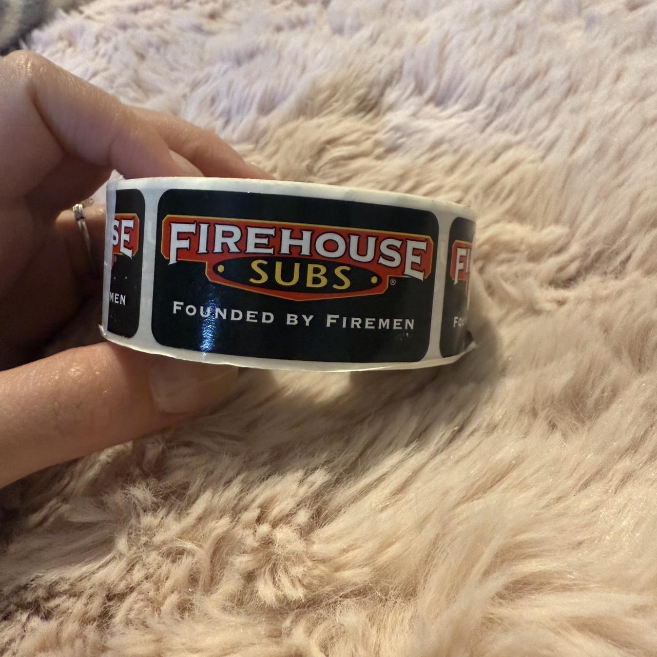 Entire roll of Firehouse Subs stickers. #stickers... | Depop