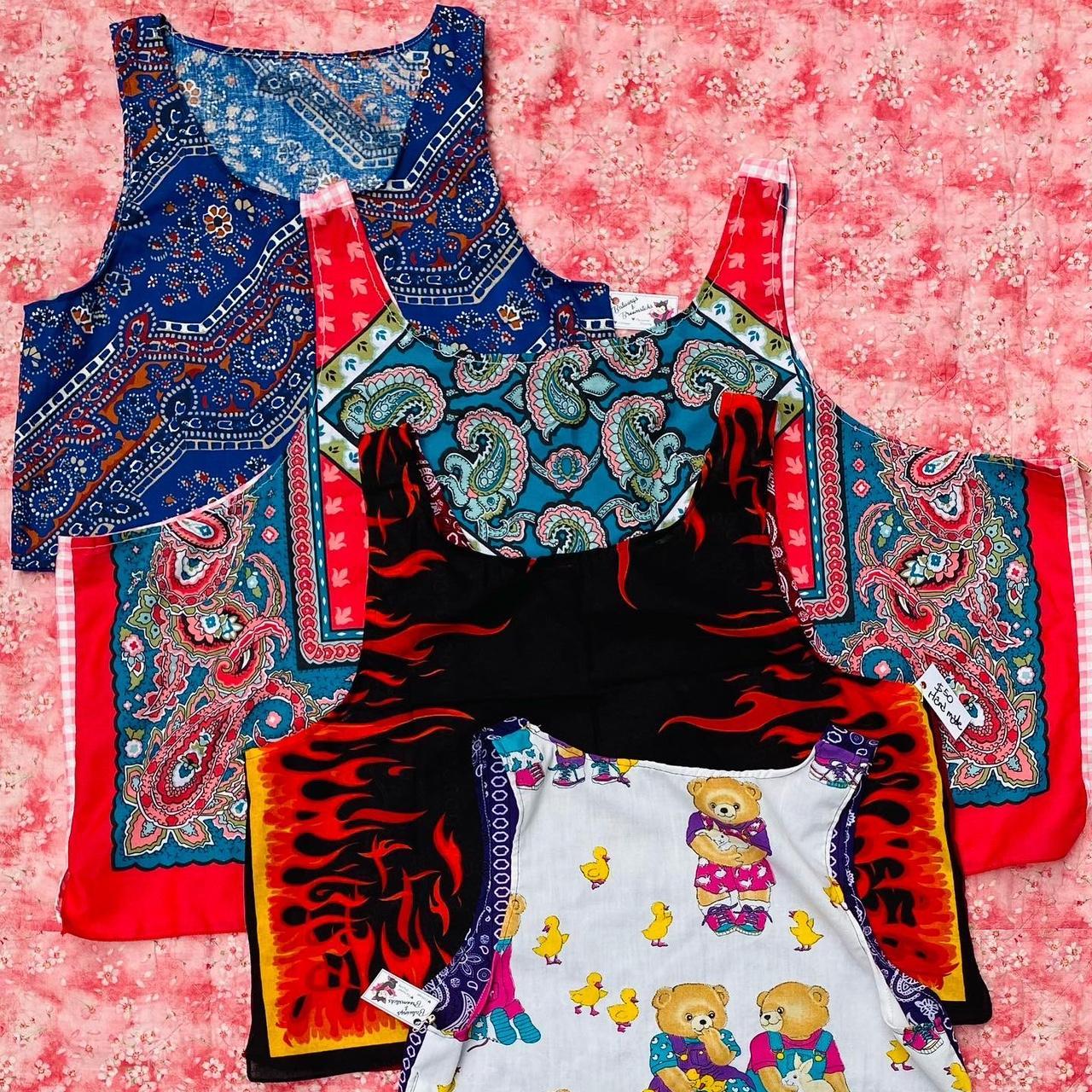 Handmade MCM tank top summer crop top. Made by me... - Depop