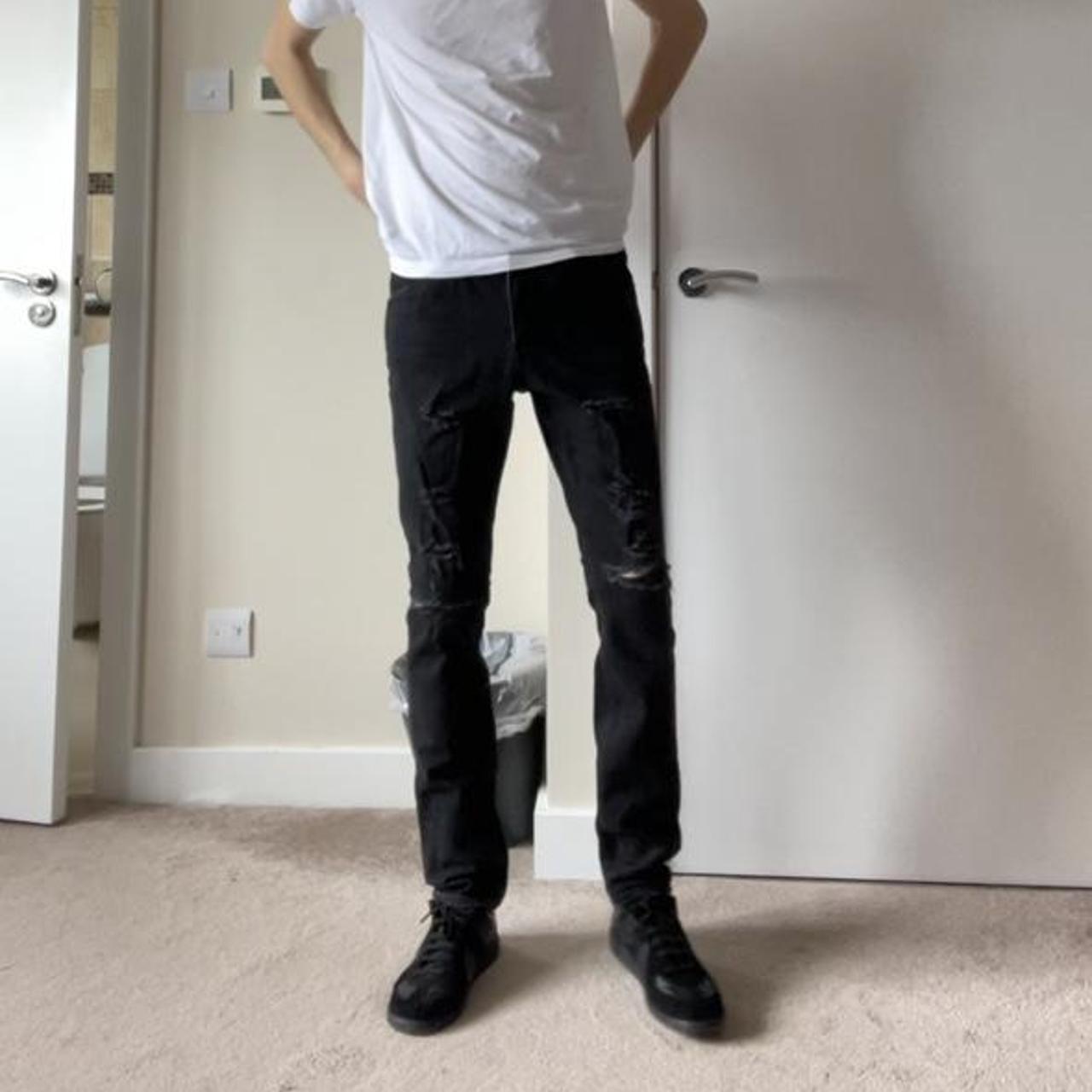 Number (N)ine Men's Black Jeans | Depop