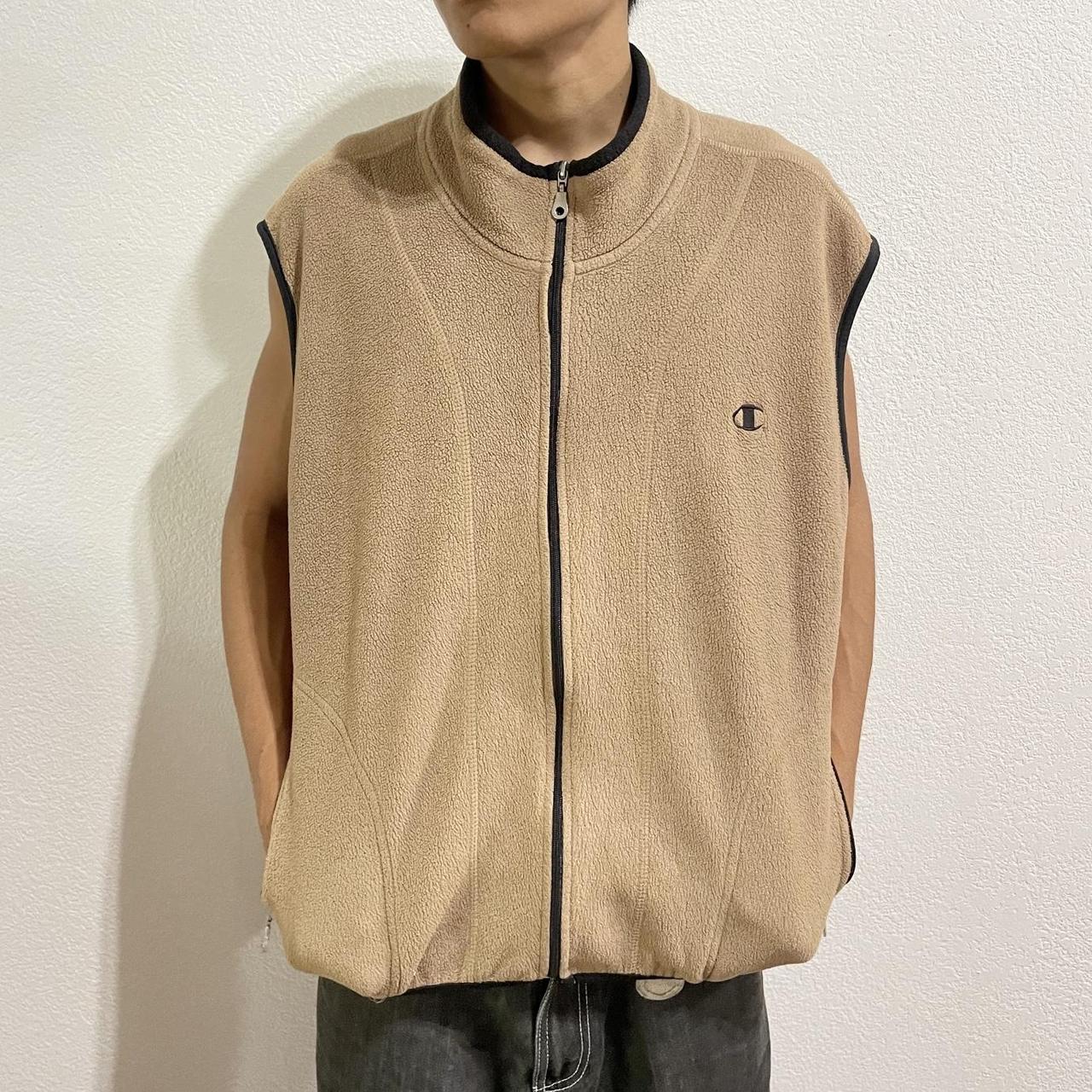 Champion Vintage Tan Fleece Size M #vintage... - Depop