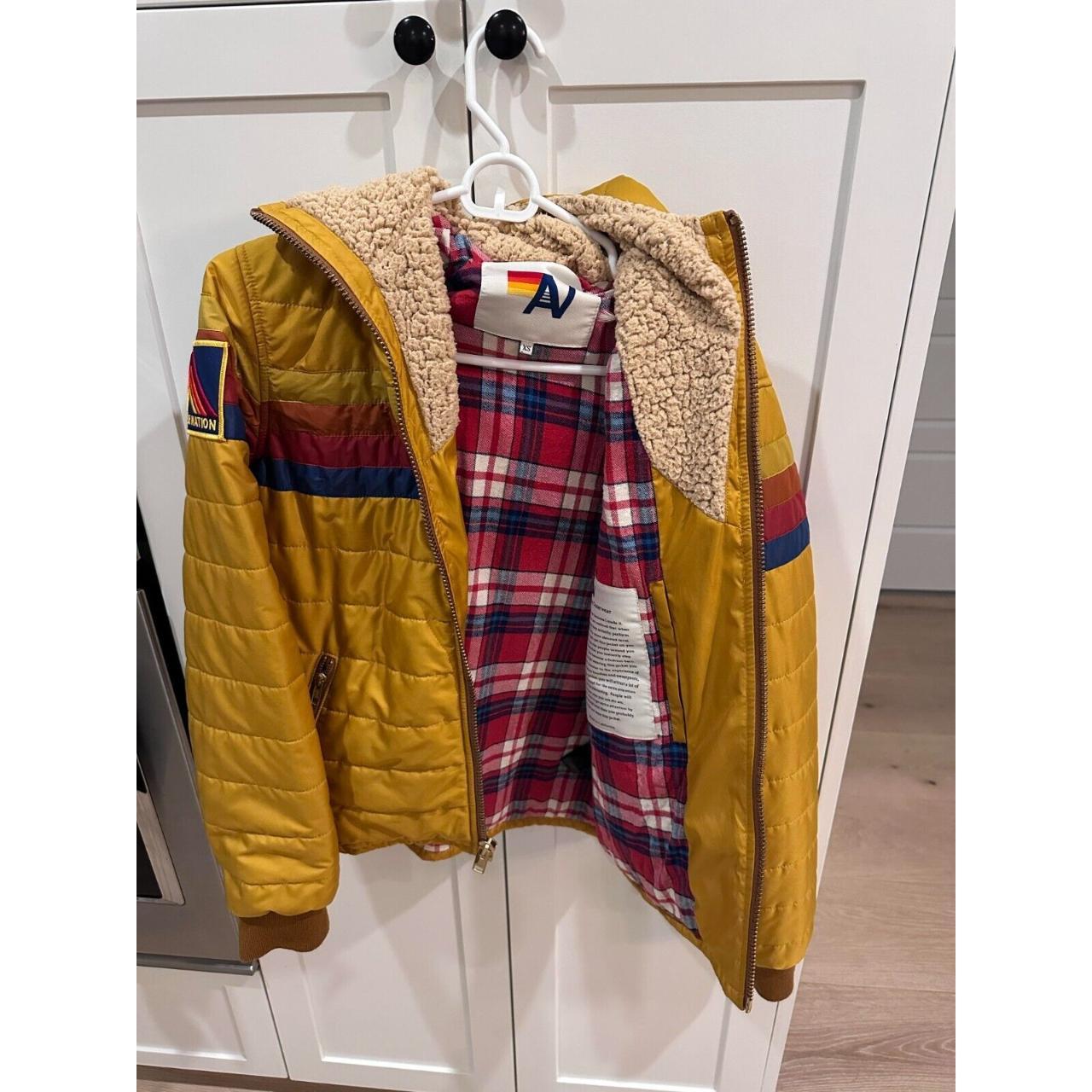 AVIATOR NATION Trekker Puffer Ski Jacket Hooded XS... - Depop