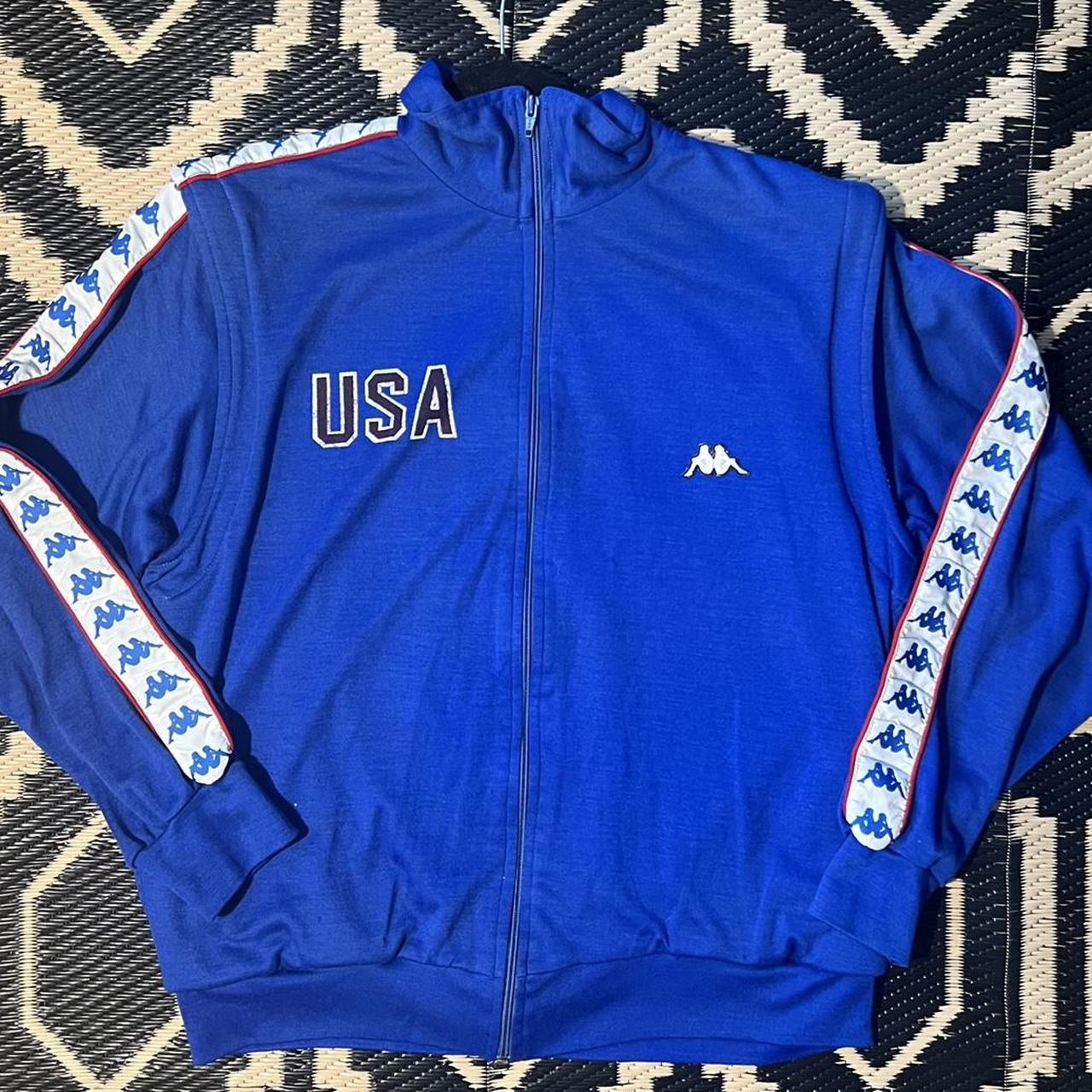 Vintage Kappa Track Jacket 1984 Los Angeles Olympics... - Depop