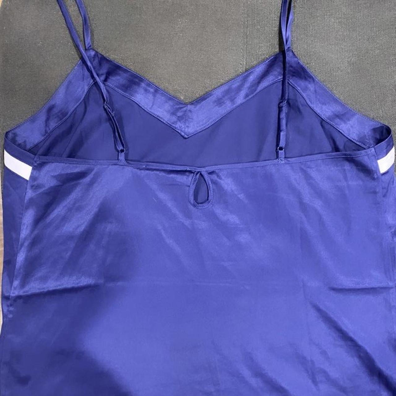 peter alexander satin navy singlet worn once, don’t... - Depop