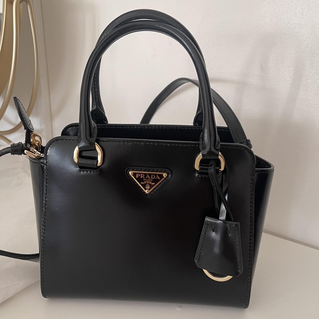 Authentic Prada Mini Tote Bag - in Brushed/Smooth... | Depop