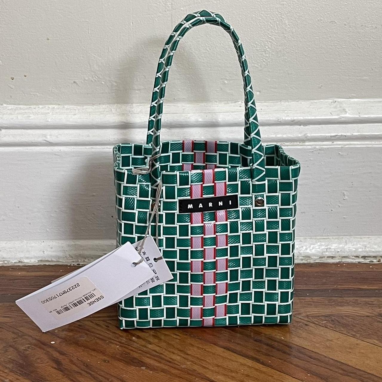 Marni Mini Woven Box Basket Tote Brand new with... - Depop
