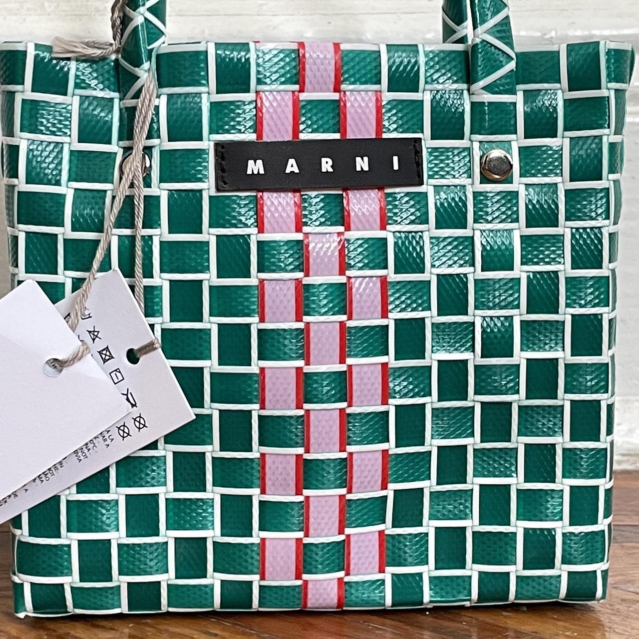 Marni Mini Woven Box Basket Tote Brand new with... - Depop