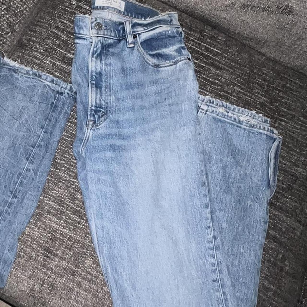 Vintage Abercrombie ultra high rise 90s jeans size... - Depop