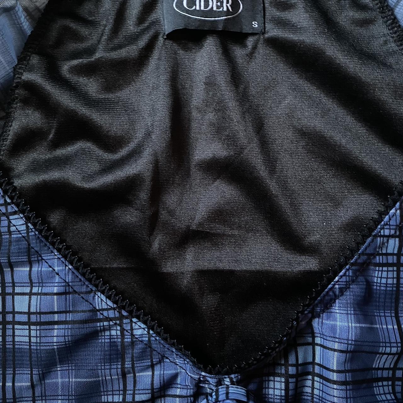 cider blue plaid dress! wore on once on halloween... - Depop