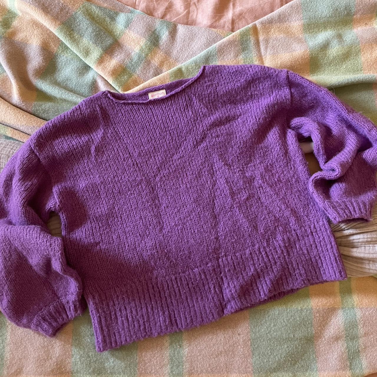 Gorman Purple Knit Frankie Jumper / Sweater Size... - Depop