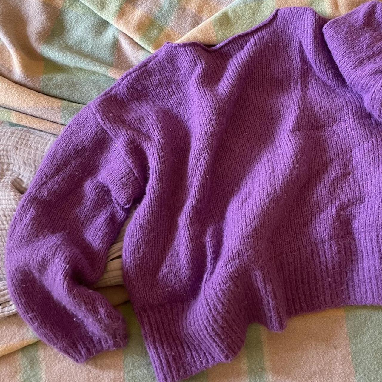 Gorman Purple Knit Frankie Jumper / Sweater Size... - Depop