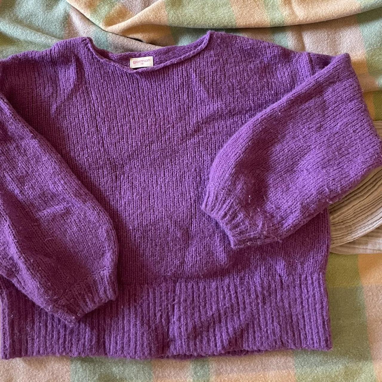 Gorman Purple Knit Frankie Jumper / Sweater Size... - Depop