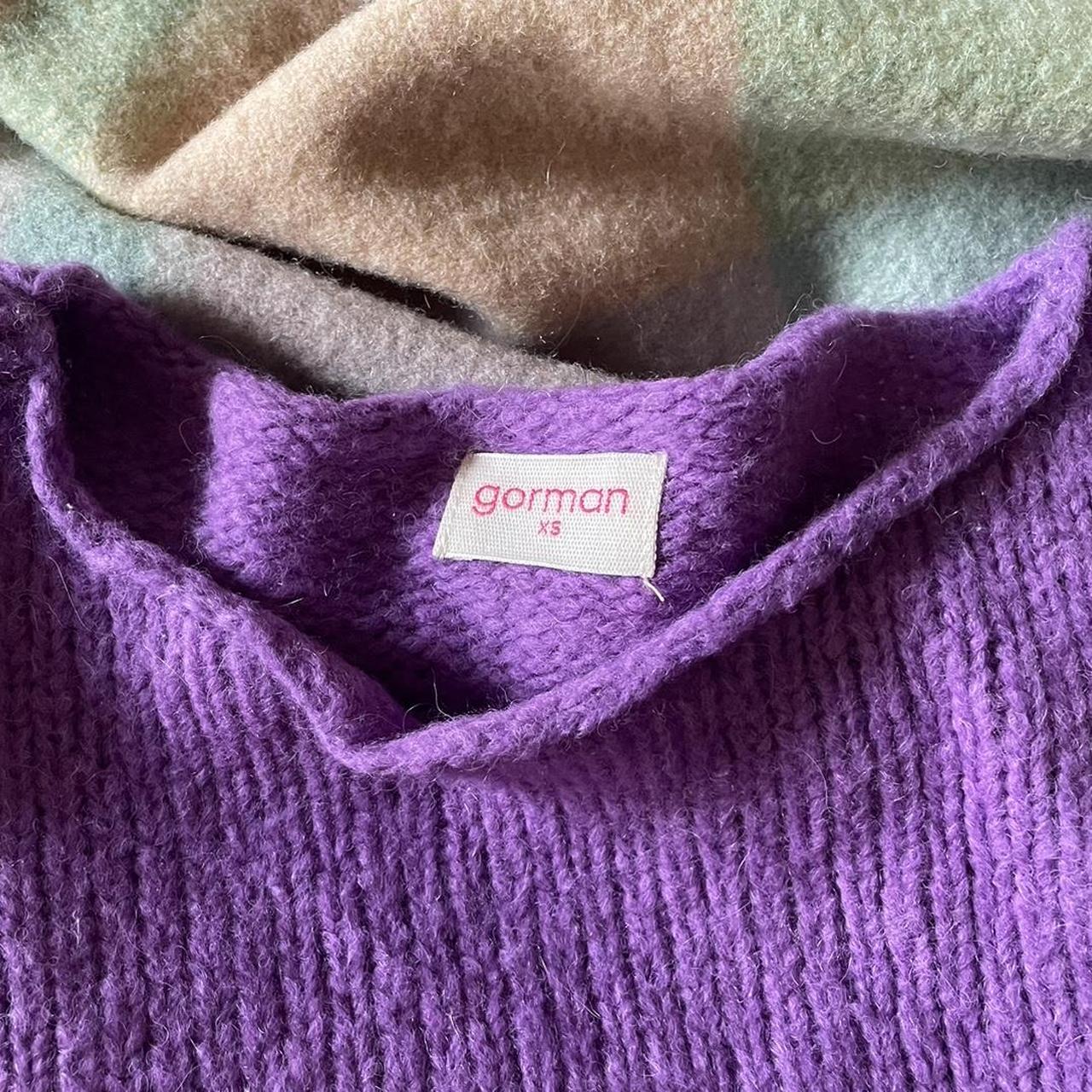 Gorman Purple Knit Frankie Jumper / Sweater Size... - Depop