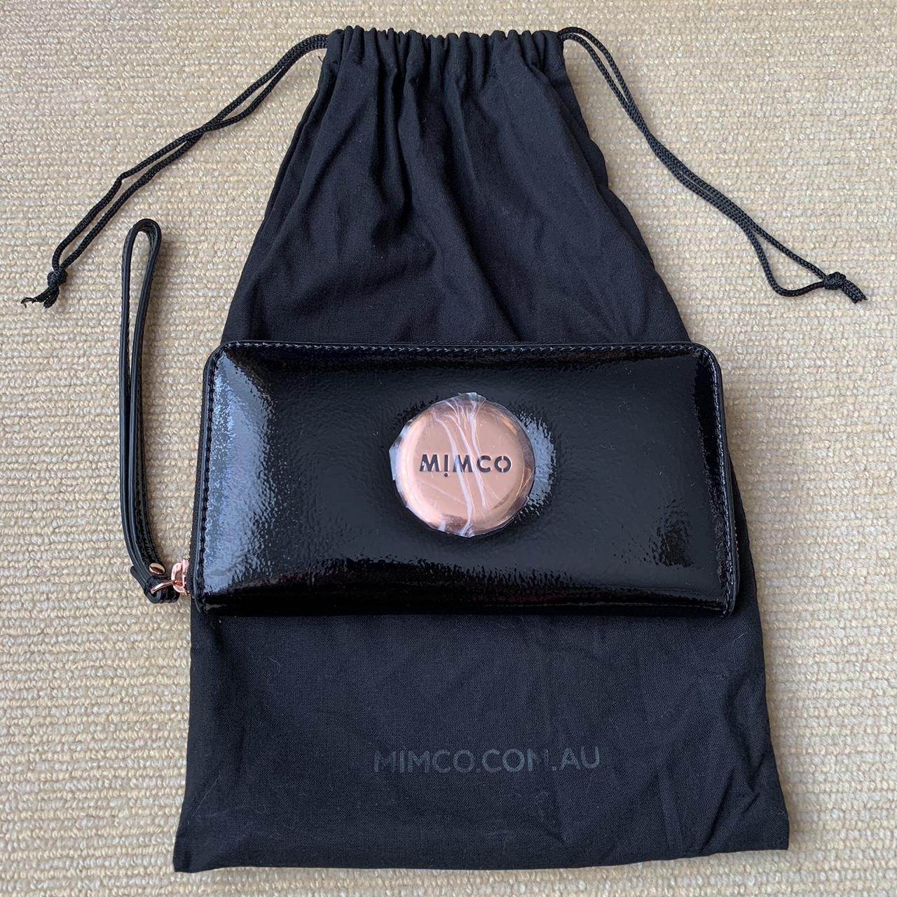 black and rose gold mimco wallet new with protective... - Depop